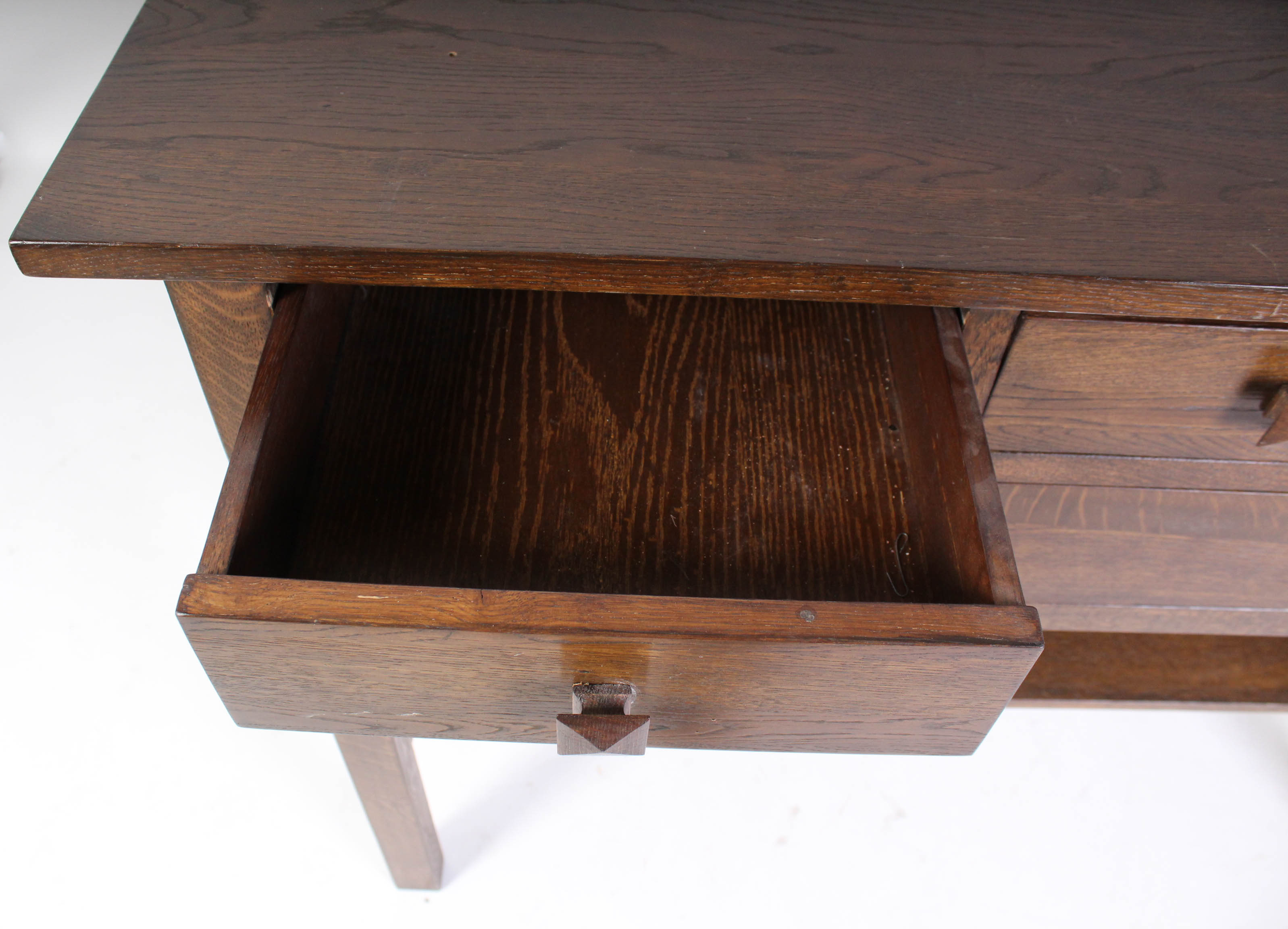 Stained Oak Craftsman Style Buffet | EBTH