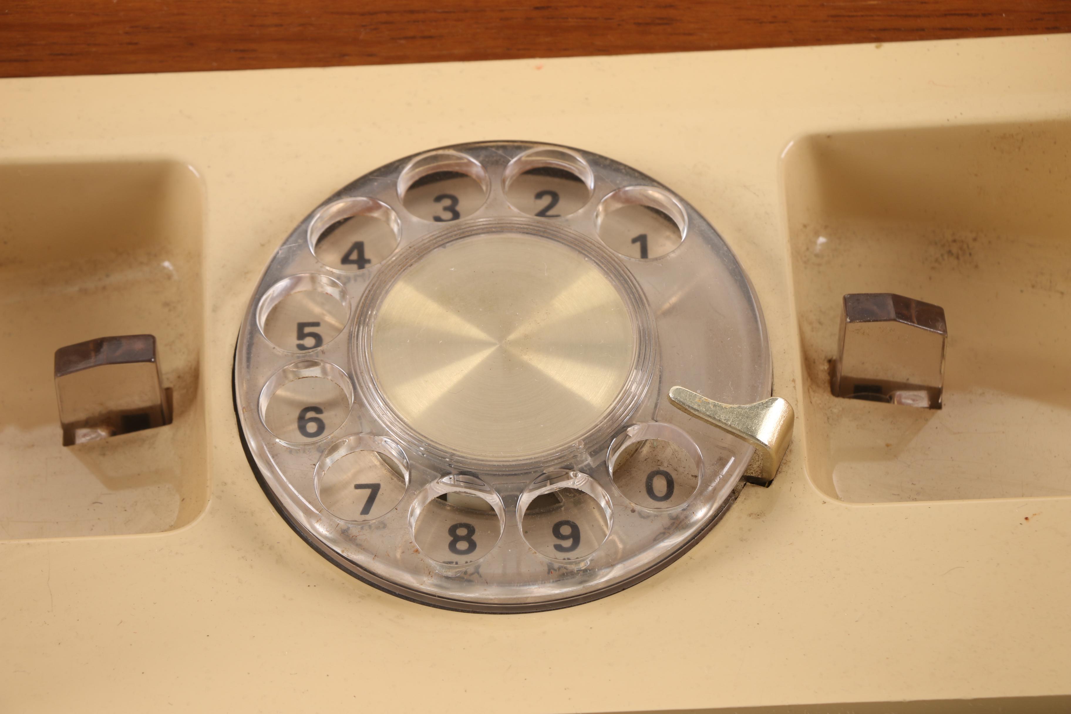 Mahogany Tone Wooden Chassis Rotary Phone | EBTH