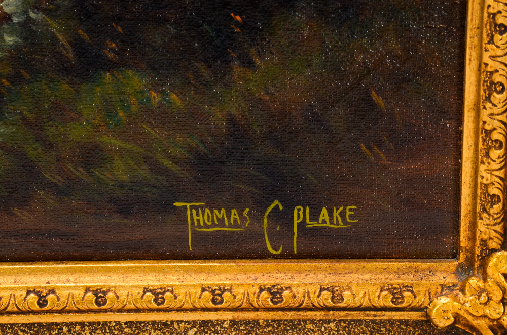 Thomas C. Blake Oil Painting on Canvas "A Highland Sunset" | EBTH