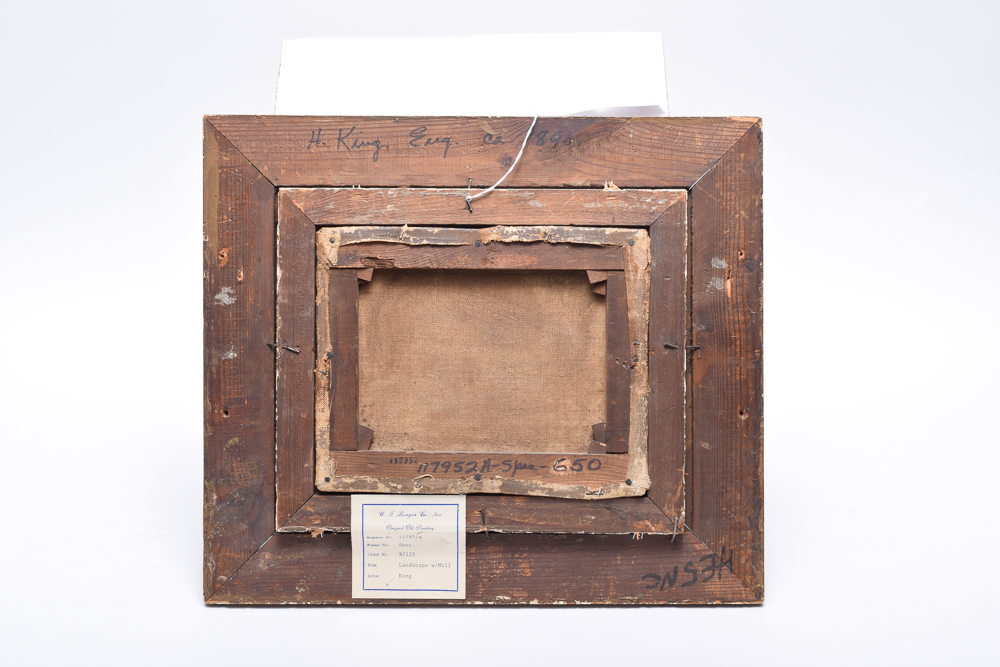 H. King Mid Century Oil Painting "Landscape with Mill" | EBTH