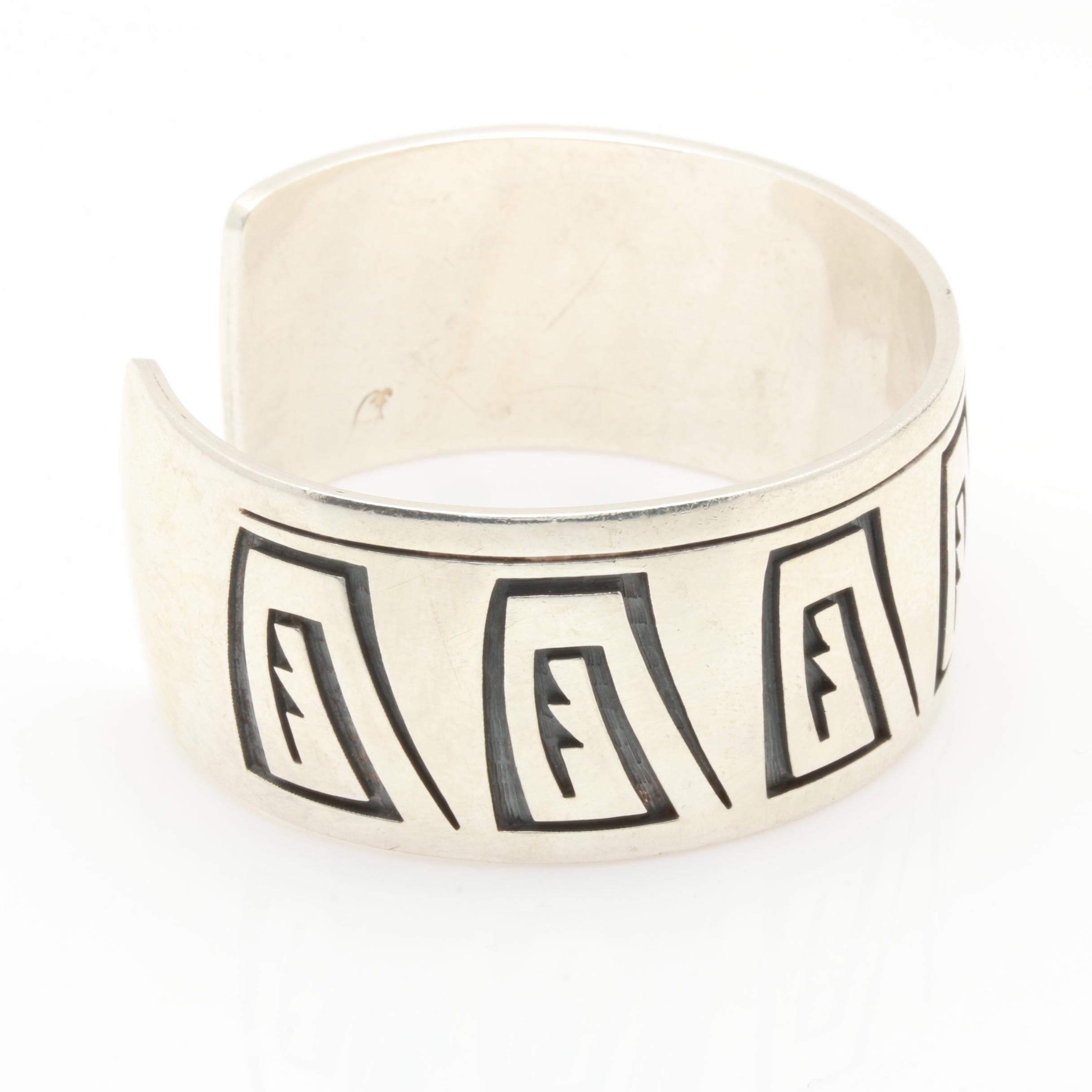 Roger Selina Hopi Sterling Silver Cuff Bracelet | EBTH