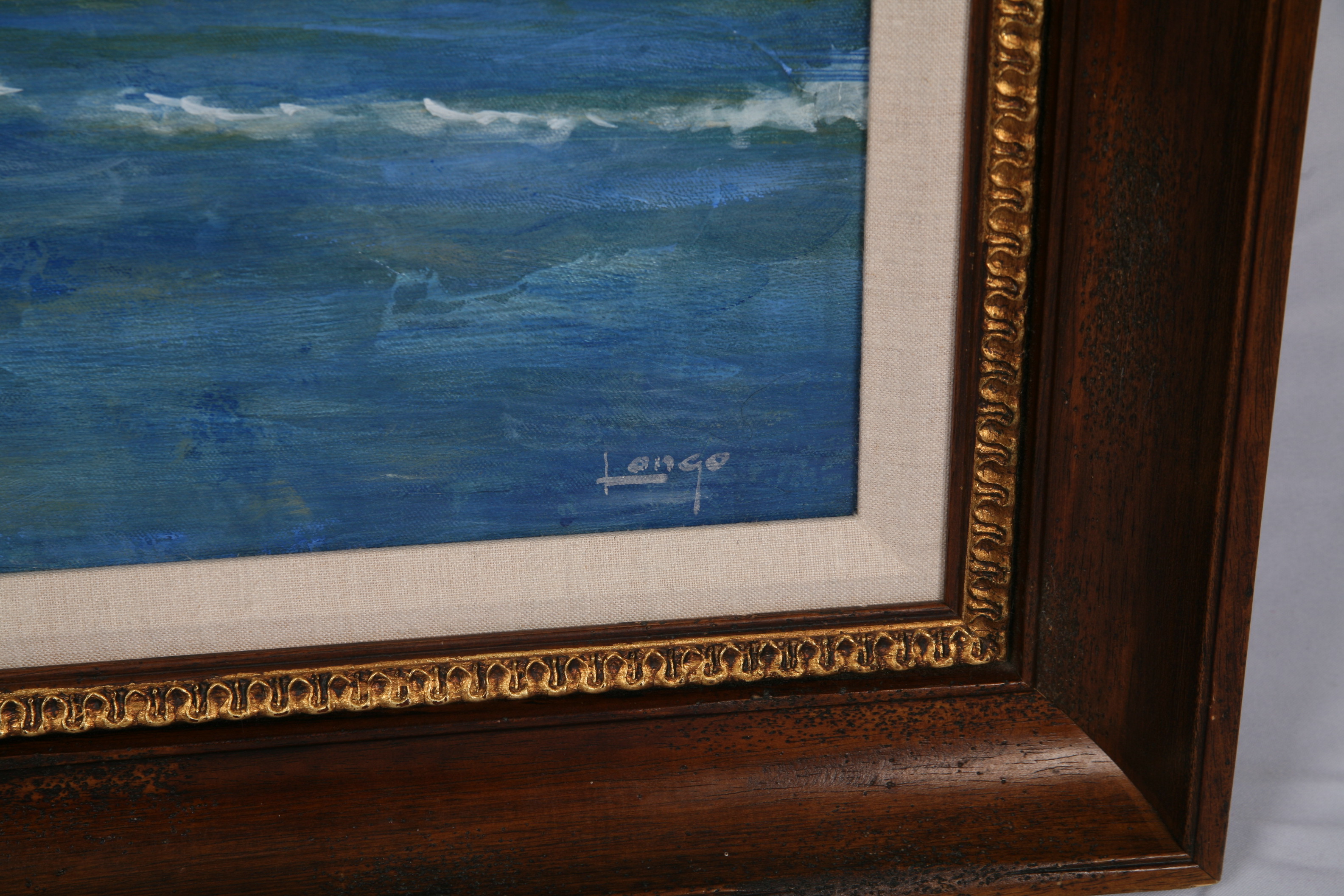 Michael Longo Oil Painting on Canvas of Sailing Yachts | EBTH