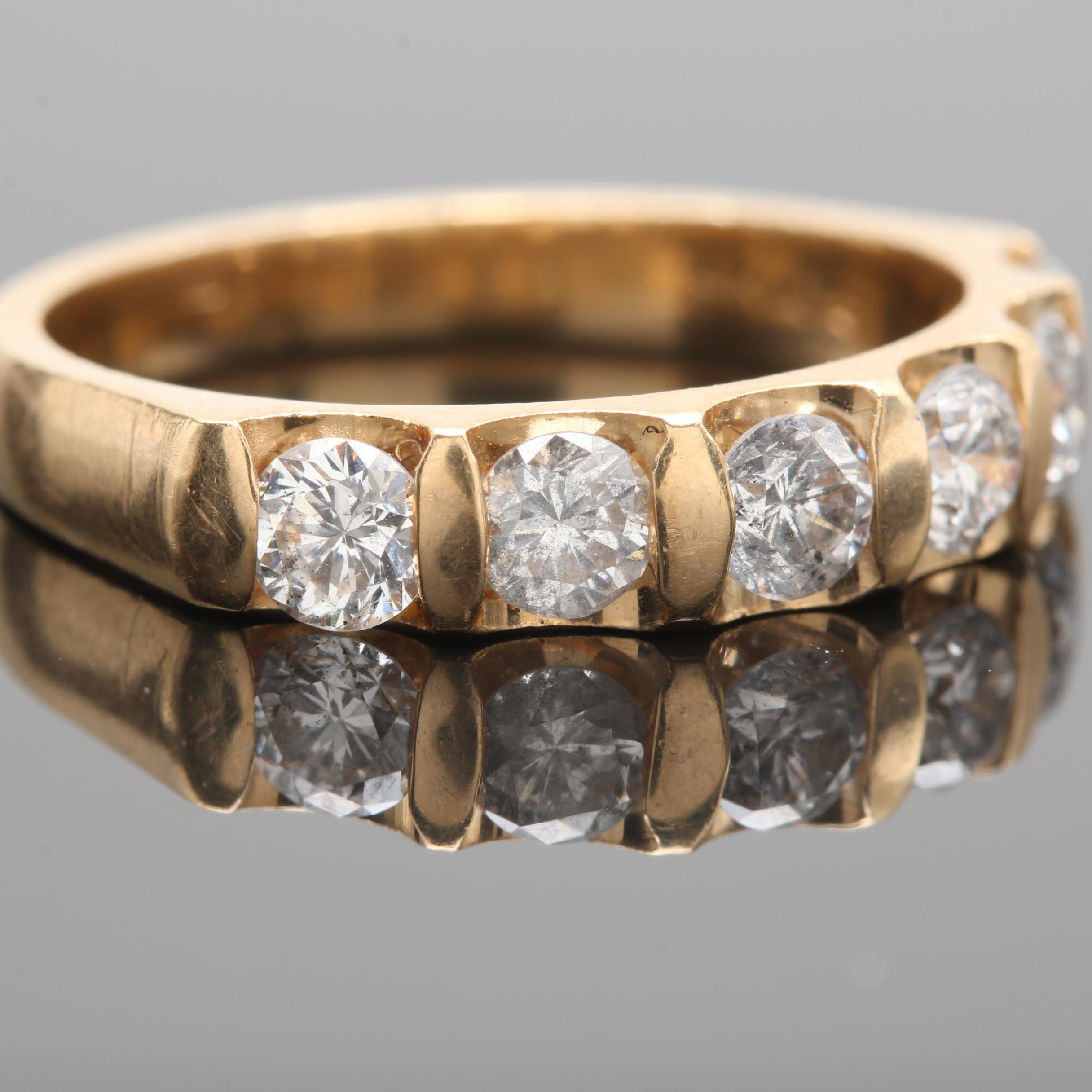 14K Yellow Gold Diamond Ring | EBTH