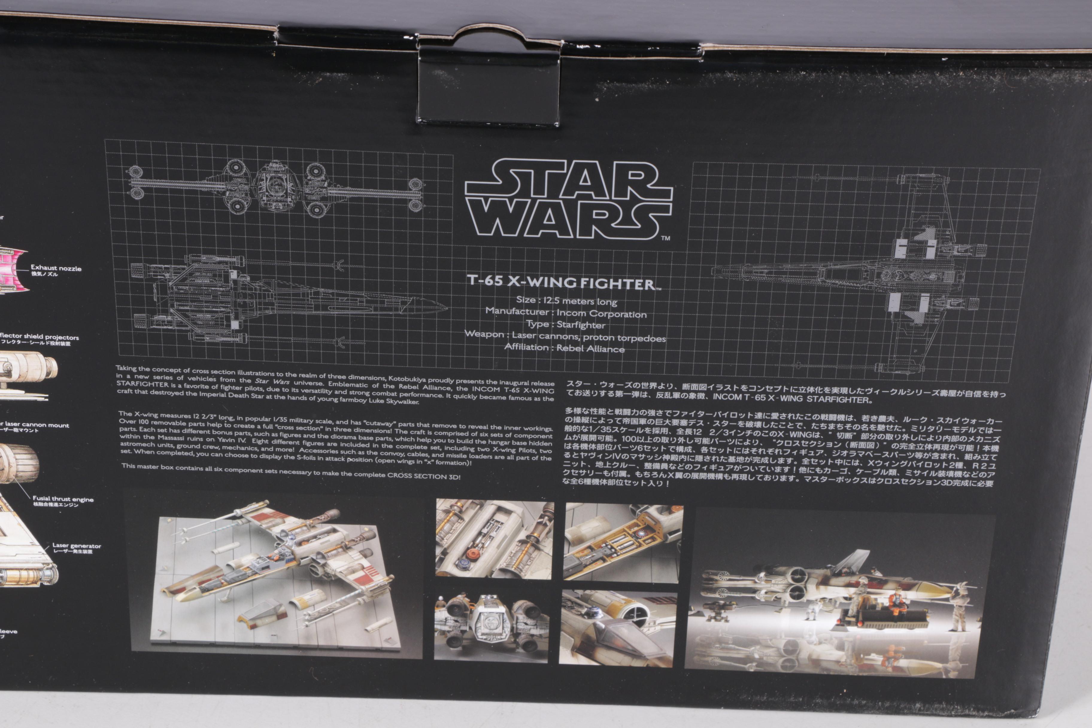 Star Wars T-65 X-Wing Cross Section Pre-Painted Model Kit | EBTH