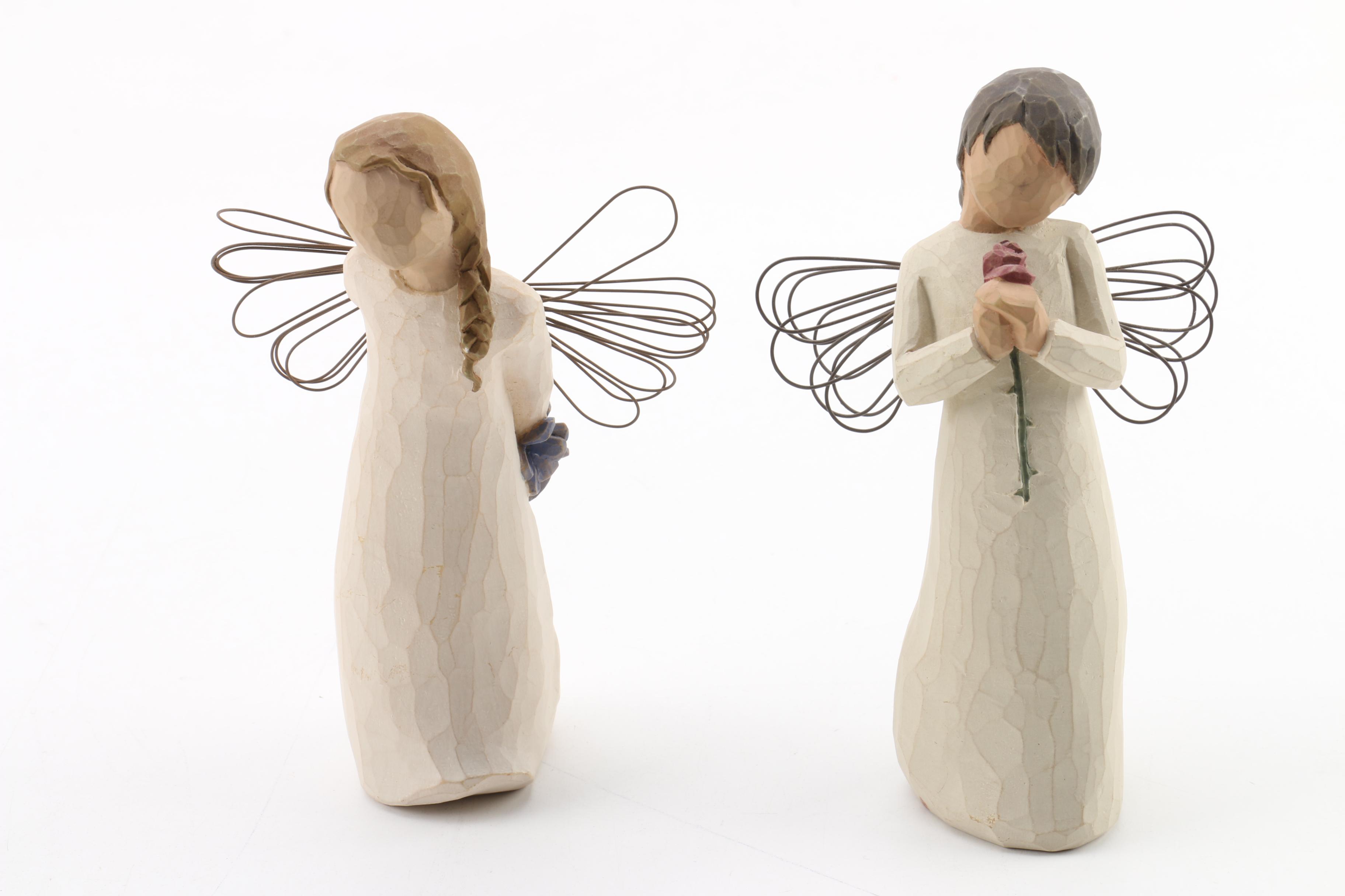 Willow Tree "Angel of Summer" Wooden Angel Figurines | EBTH