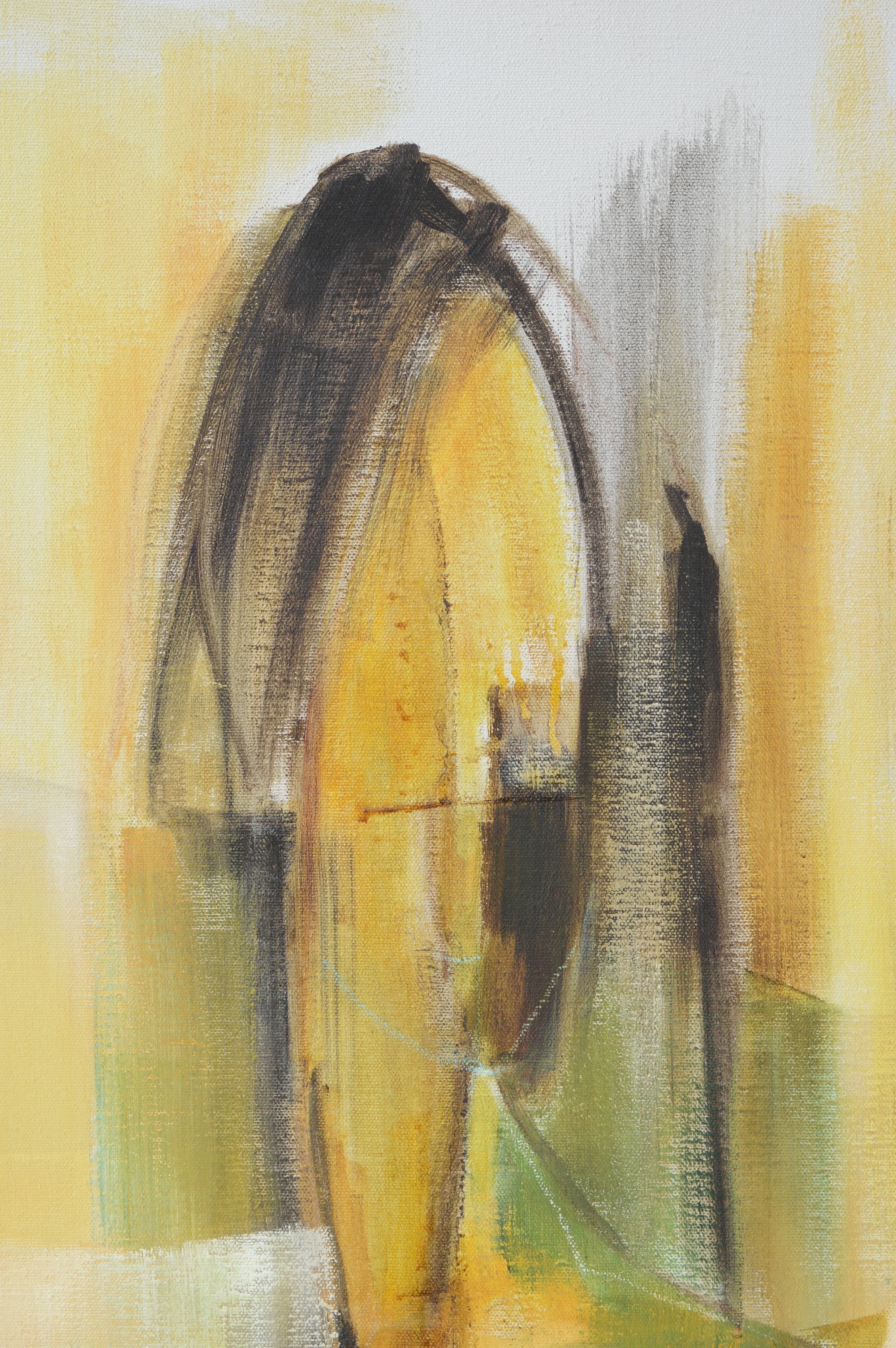 P. Gast Acrylic Painting on Canvas Abstract Figural Composition | EBTH