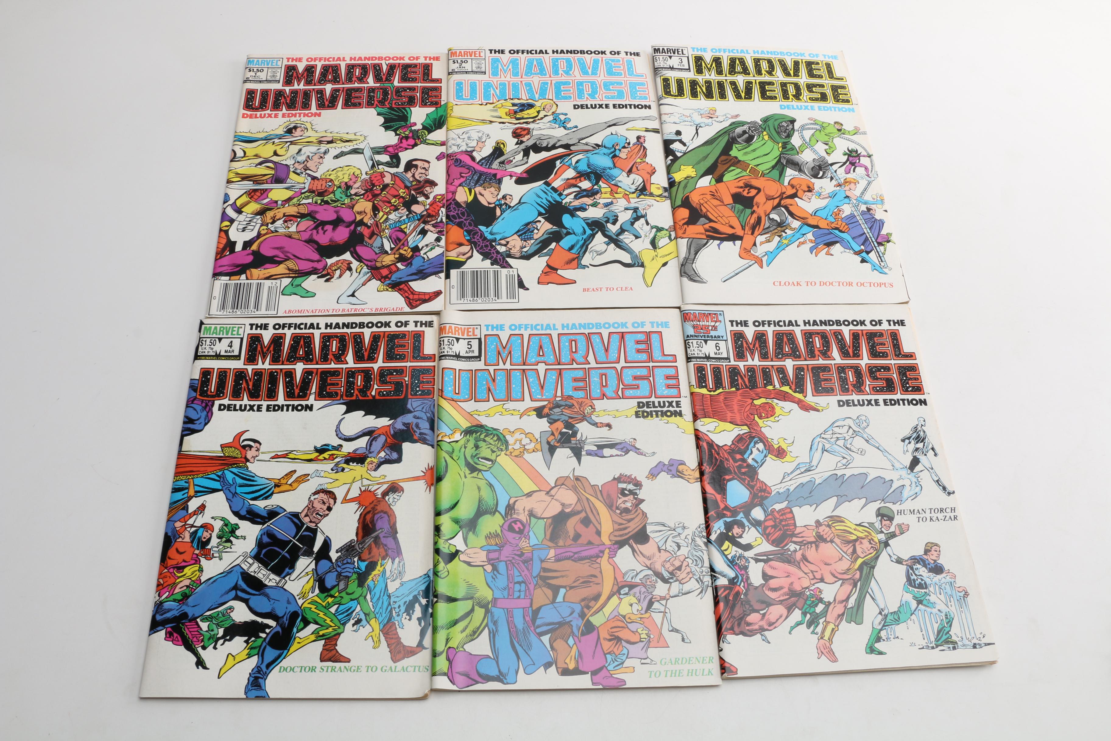 "The Official Handbook of the Marvel Universe" Deluxe Edition Comics | EBTH