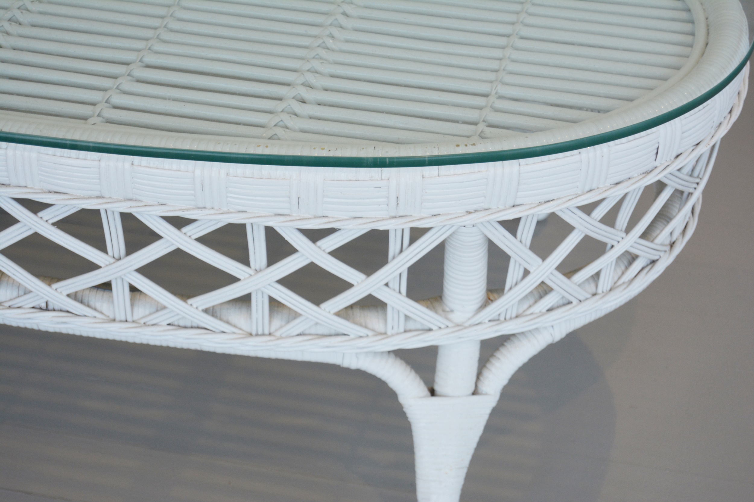 Henry Link Smithsonian Collection Wicker Settee and Tables | EBTH