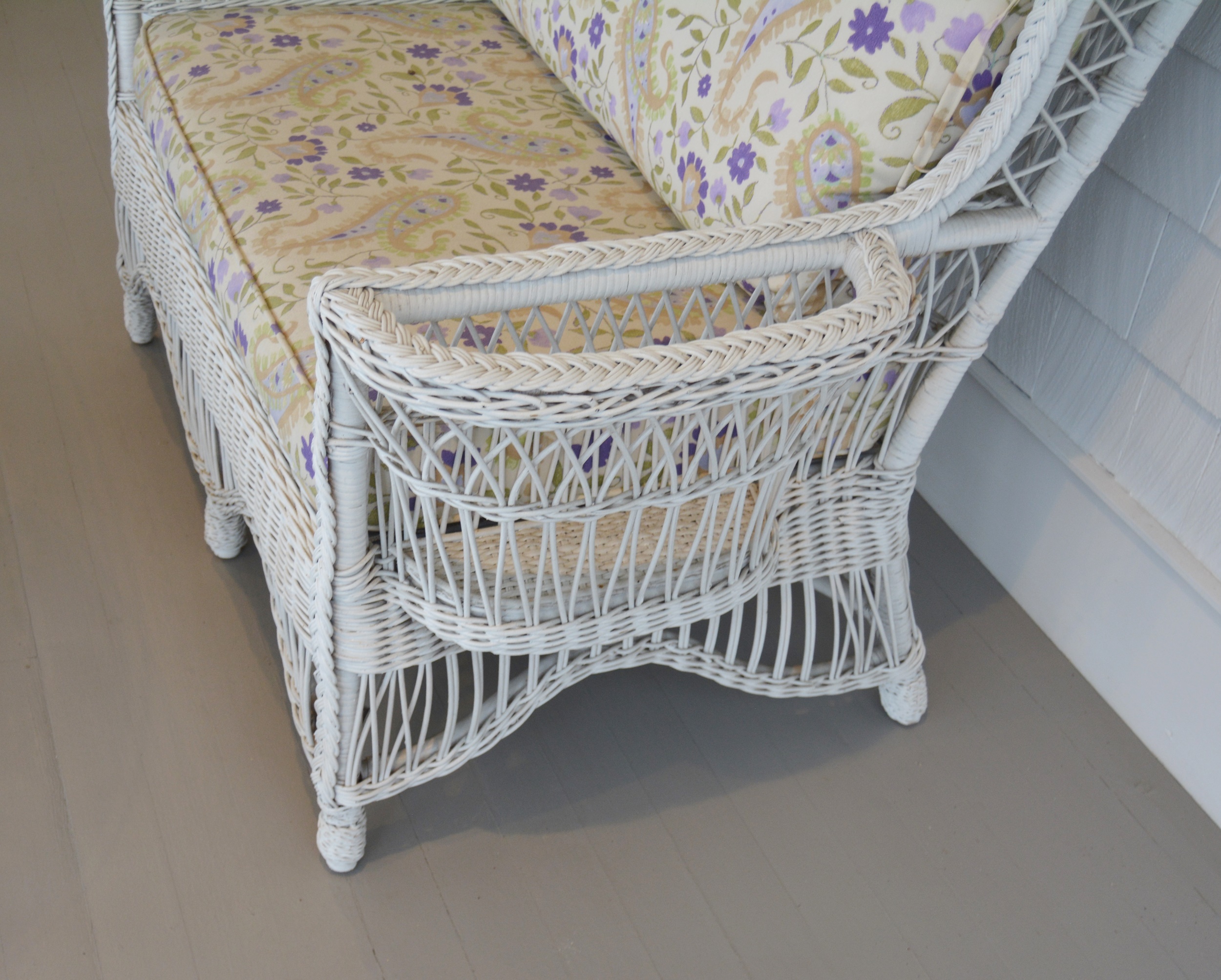 Henry Link Smithsonian Collection Wicker Settee and Tables | EBTH