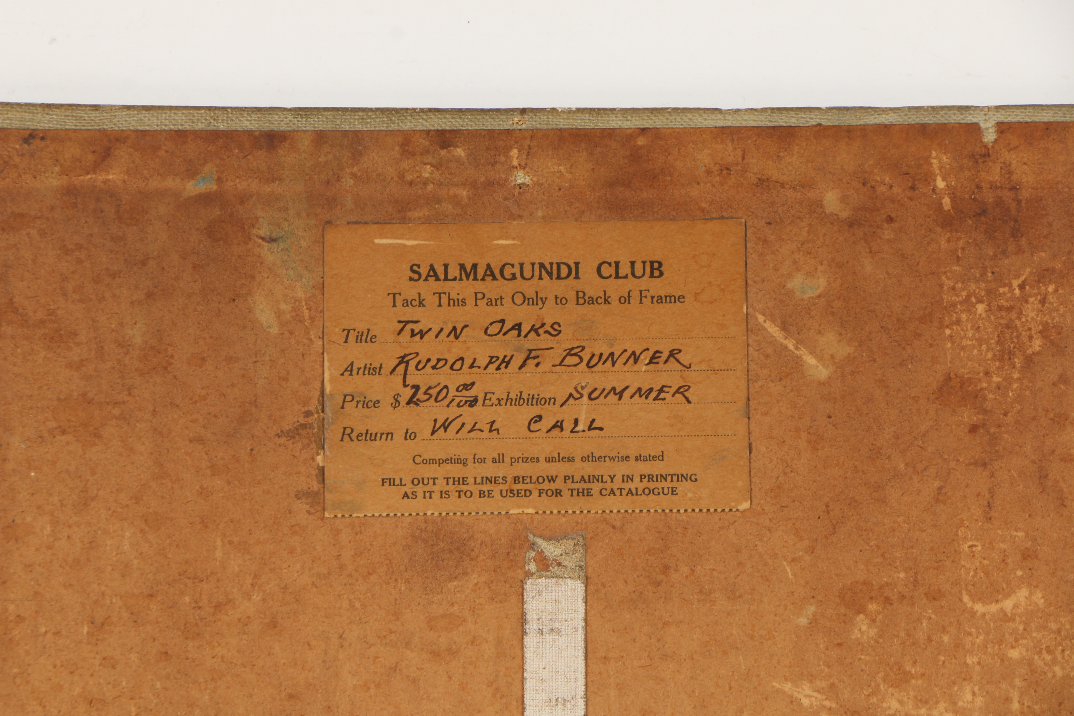 Rudolph F. Bunner Oil Painting "Twin Oaks" | EBTH