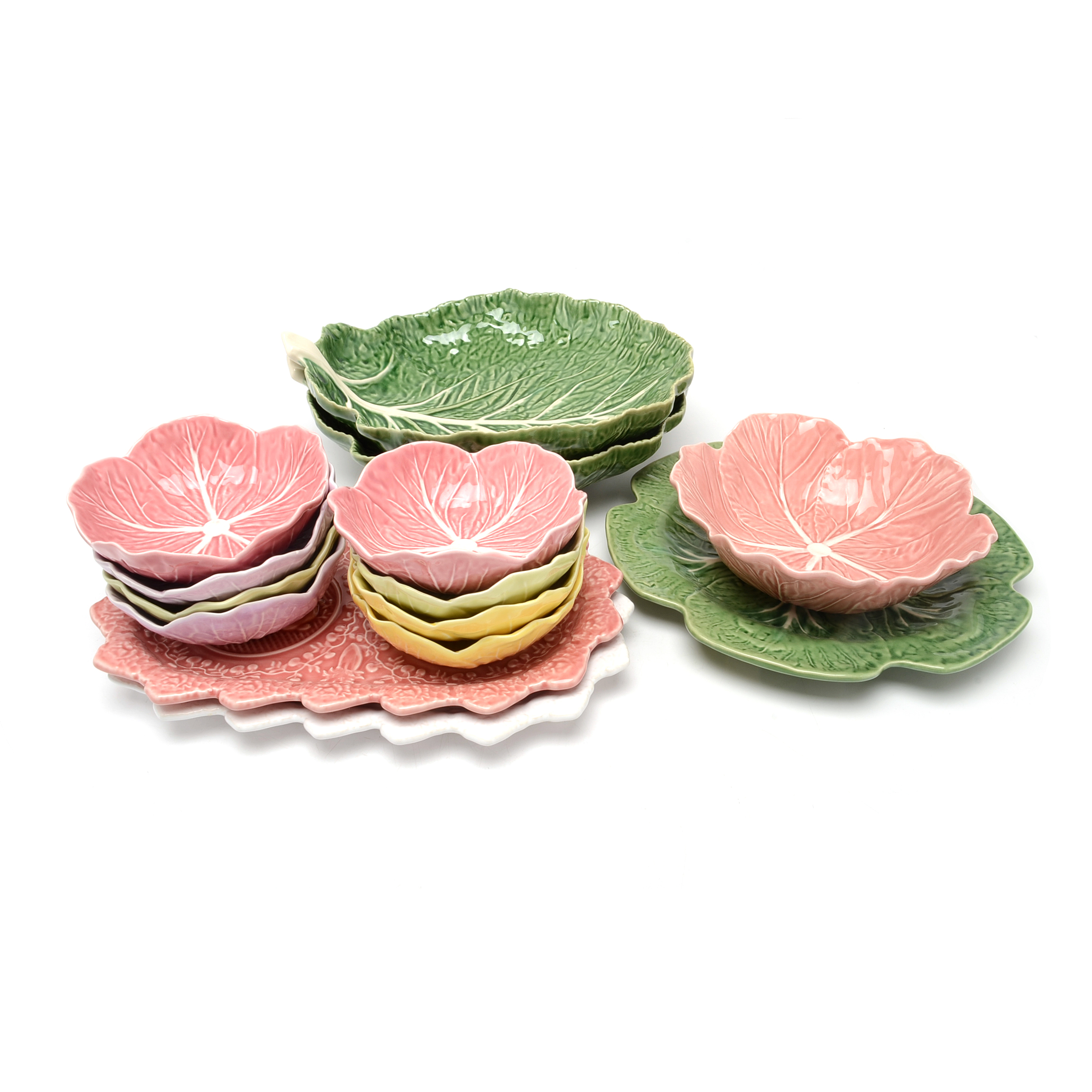 Collection of Bordallo Pinheiro Portuguese Ceramic Dinnerware | EBTH
