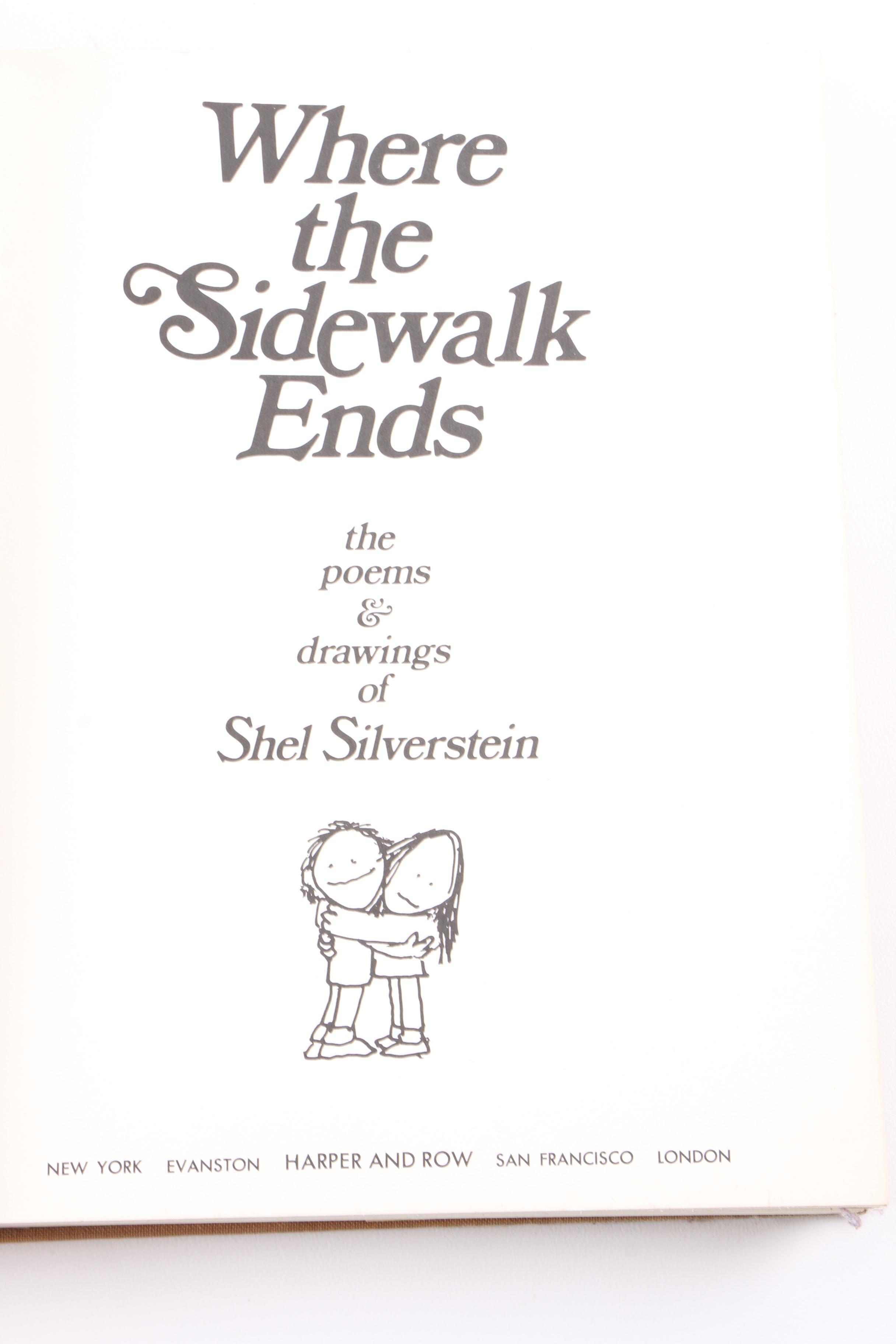 1974 First Edition "Where the Sidewalk Ends" by Shel Silverstein | EBTH