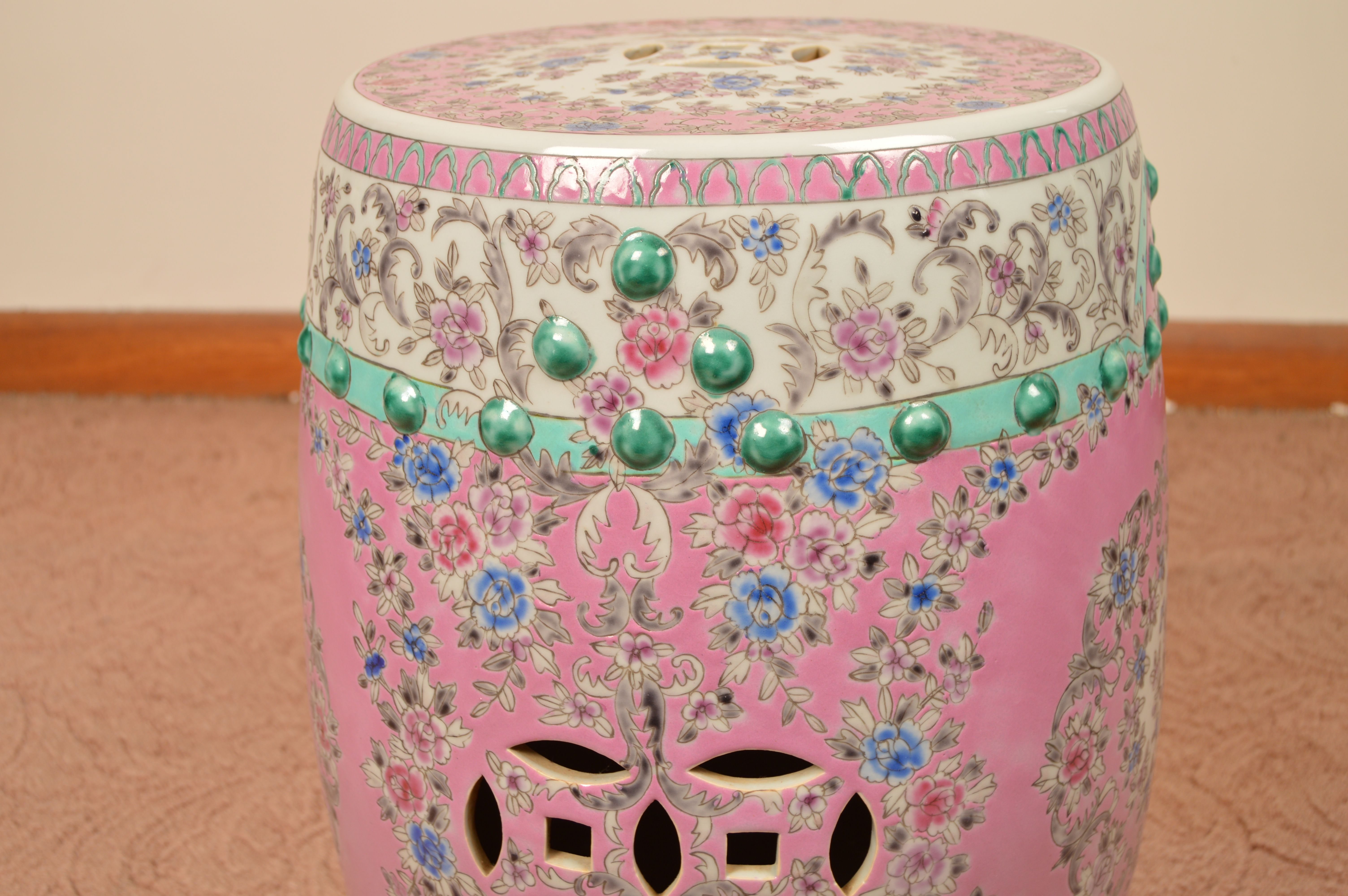 Chinese Influenced Ceramic Garden Stools | EBTH