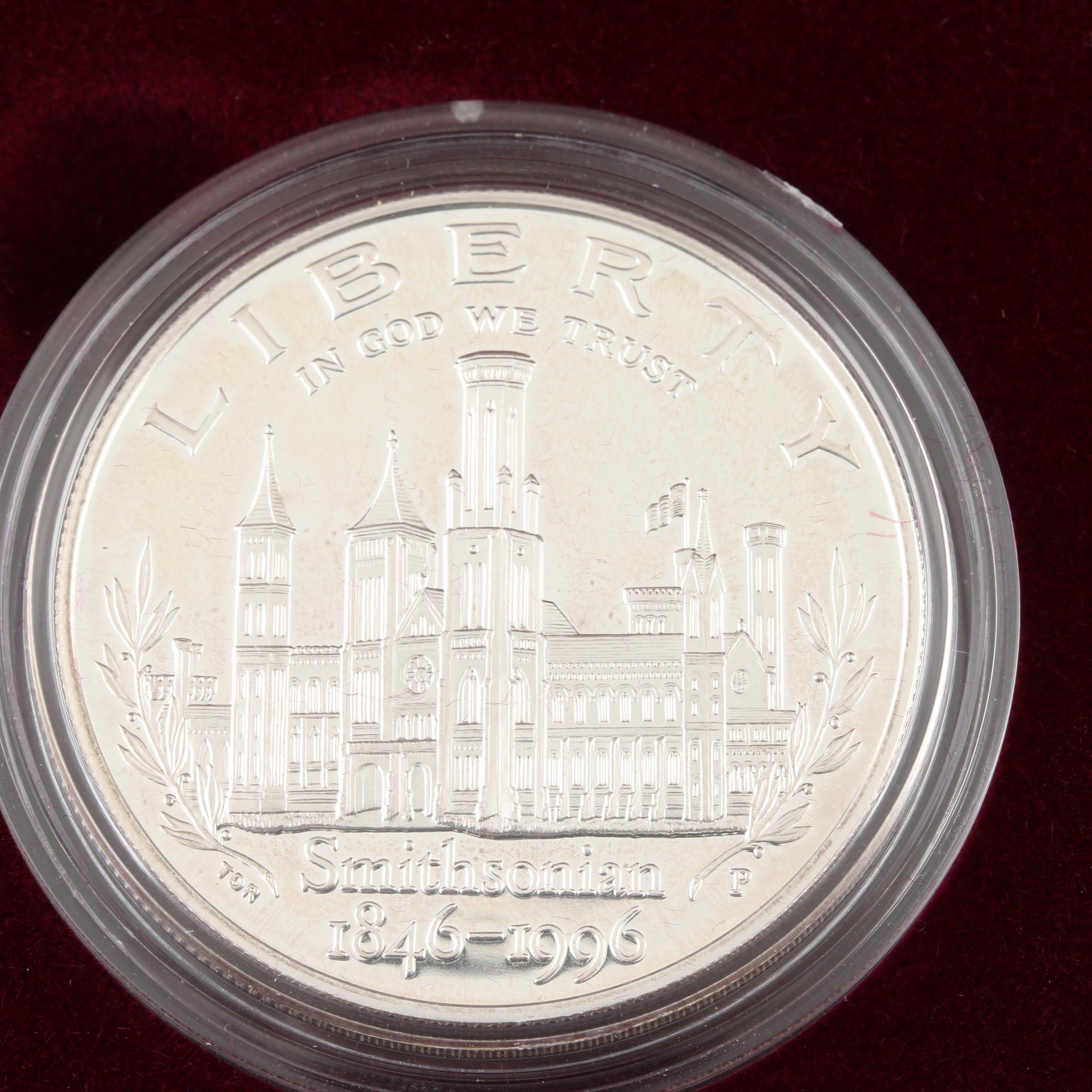 Smithsonian Institution 150th Anniversary Commemorative Gold and Silver ...