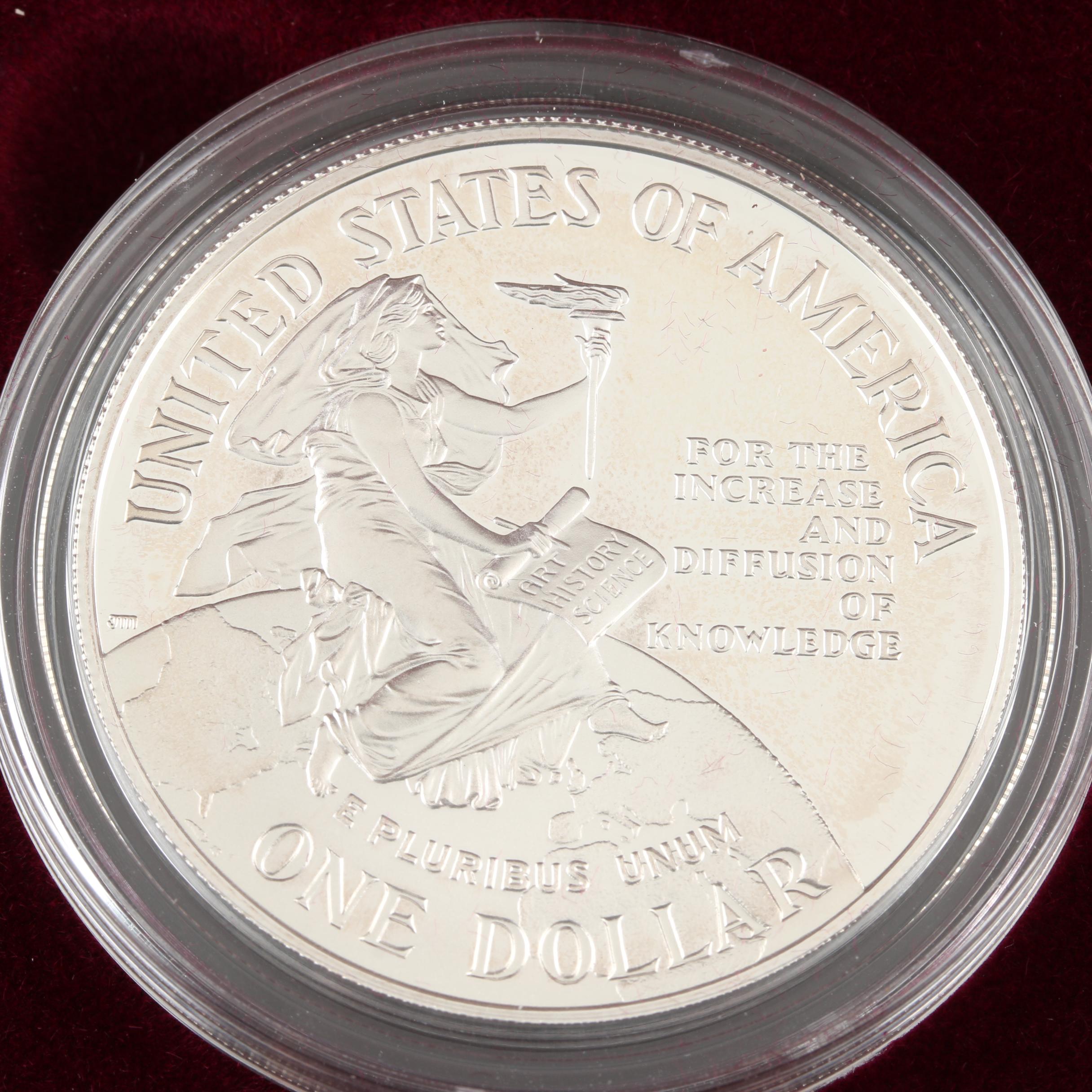 Smithsonian Institution 150th Anniversary Commemorative Gold and Silver ...