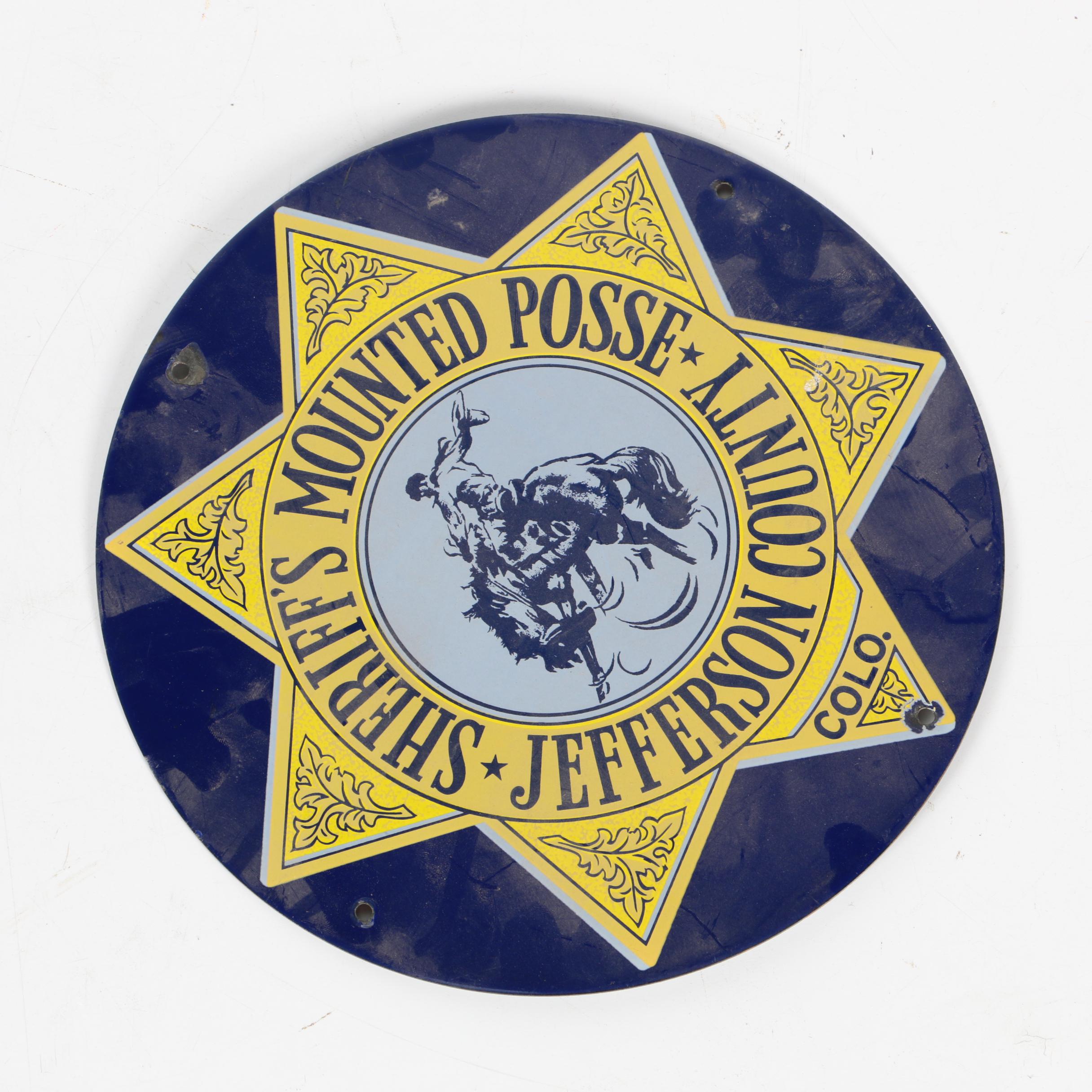 Sheriff's Mounted Posse Sign | EBTH