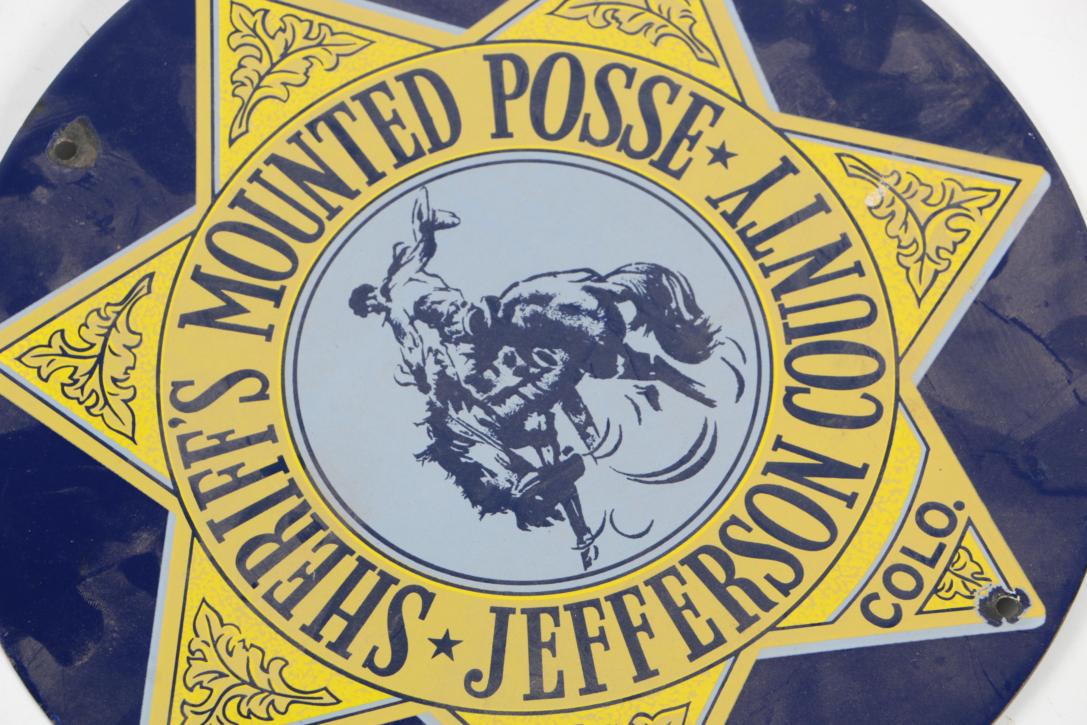 Sheriff's Mounted Posse Sign | EBTH