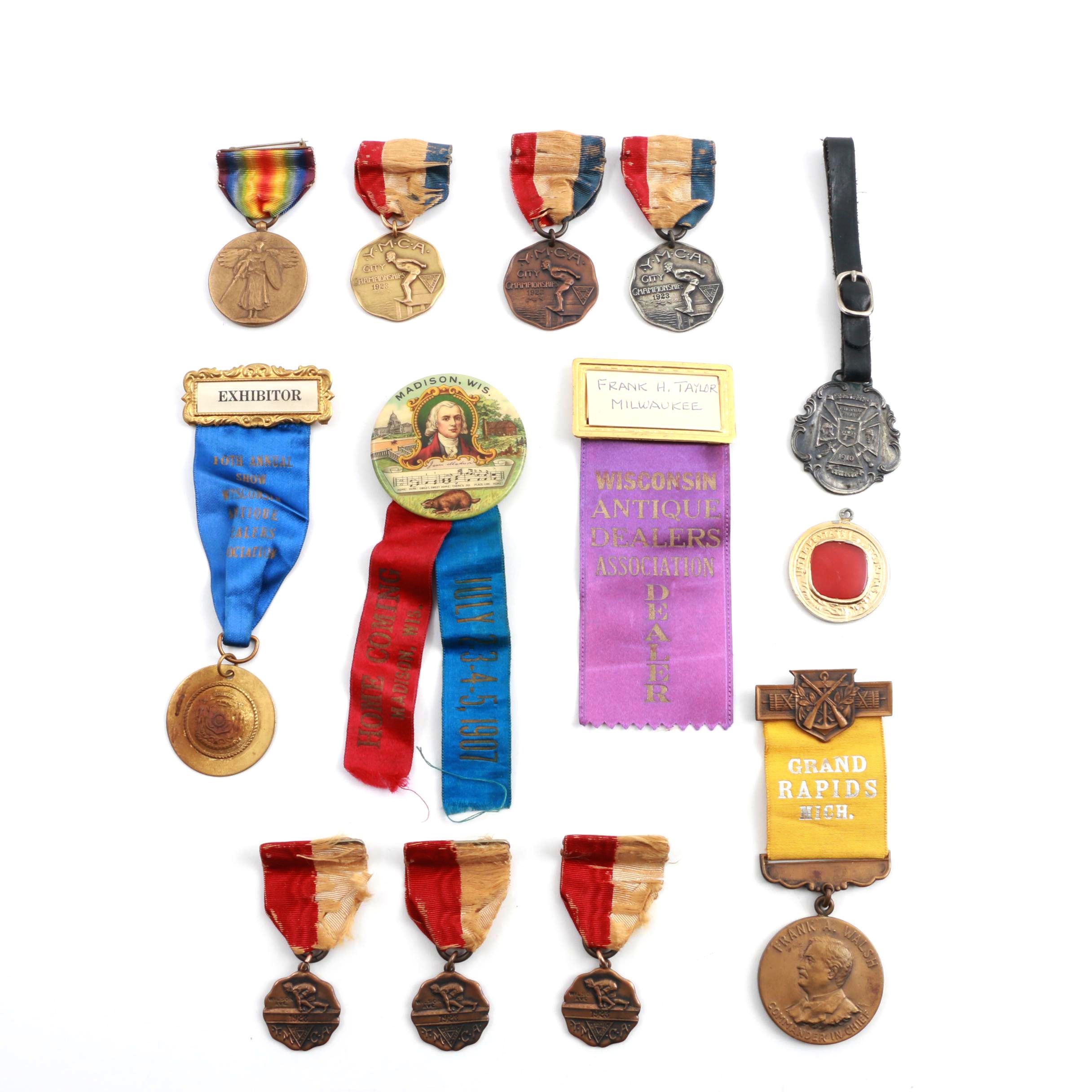1930's YMCA Swimming Medals and Other Commemorative Medals | EBTH