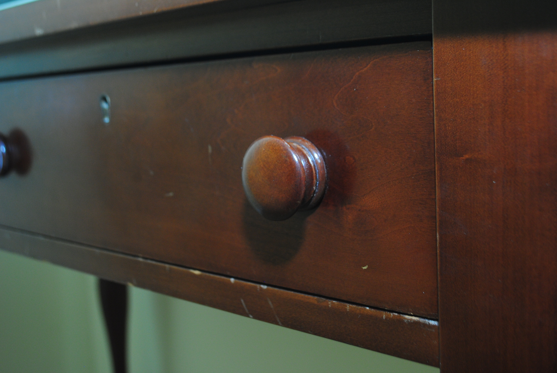 Vintage Federal Style Kentucky Cherry Writing Table by Cassady ...