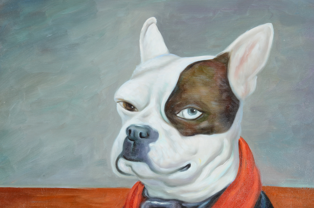 Oil Painting on Canvas of Anthropomorphic Dog | EBTH