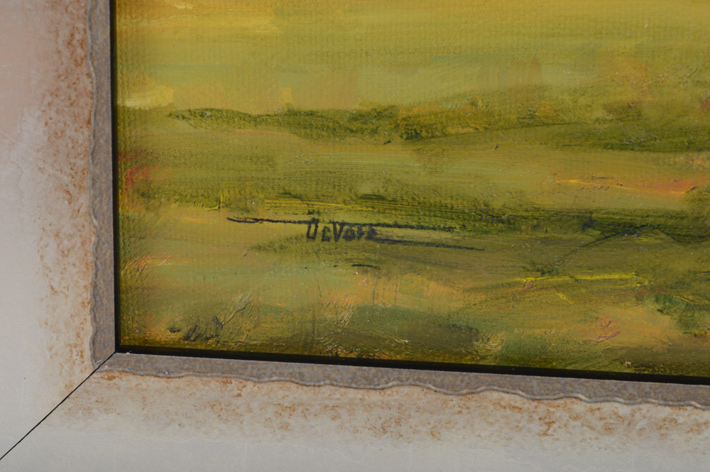 Original James DeVore Oil on Artist Board Painting | EBTH