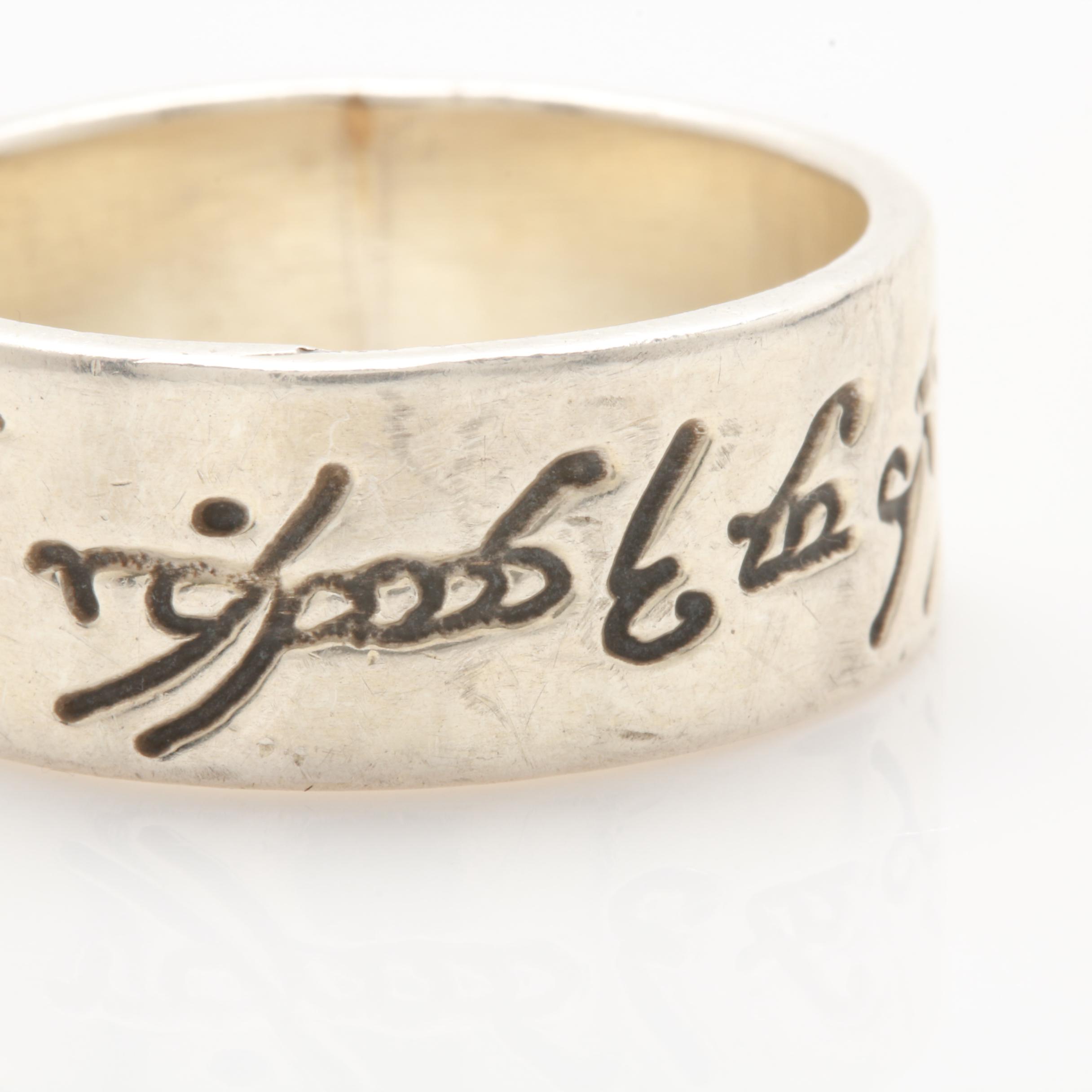"Lord of the Rings" Sterling Silver One Ring | EBTH