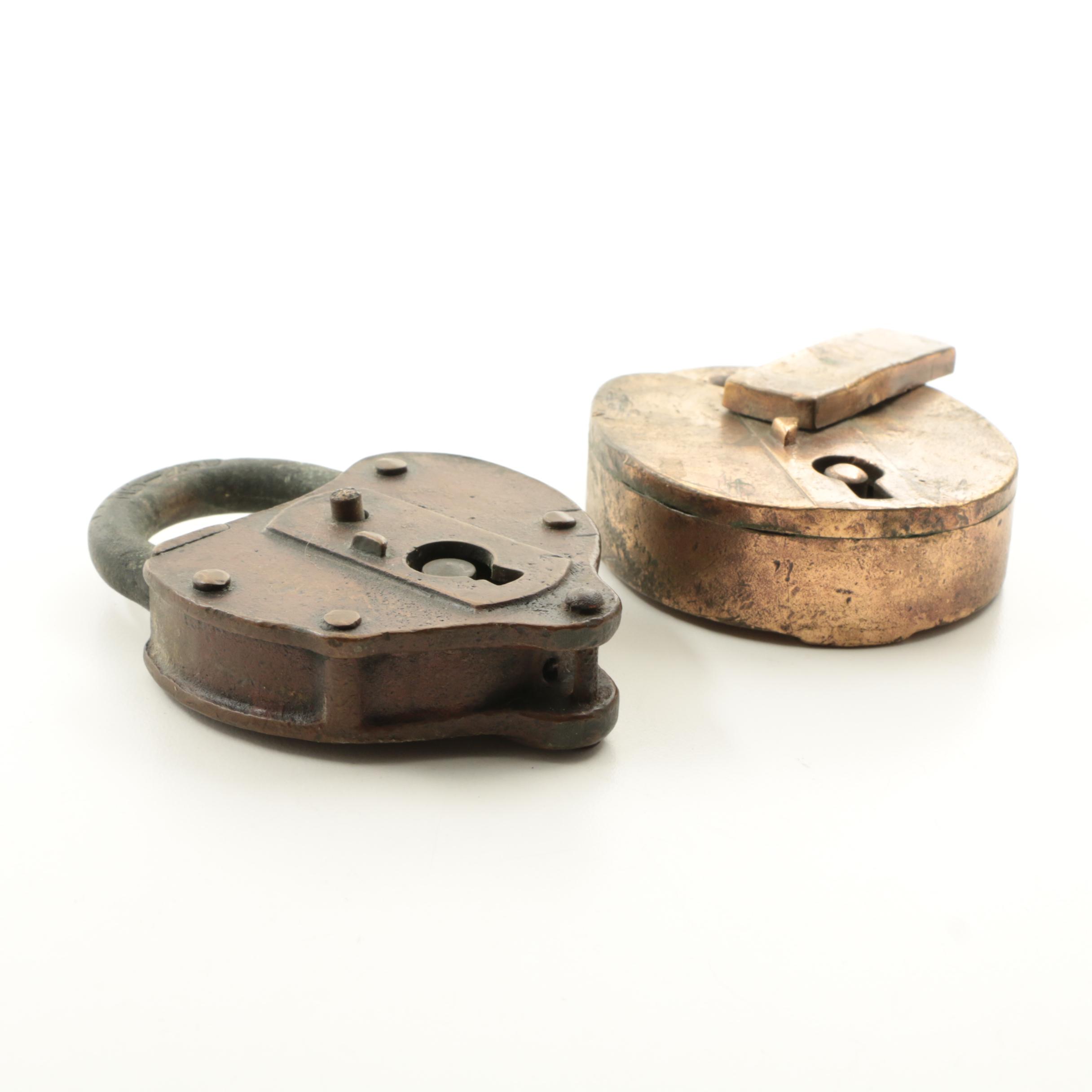 Louisville & Nashville Railroad and Wilson Bohannan Antique Brass Locks ...