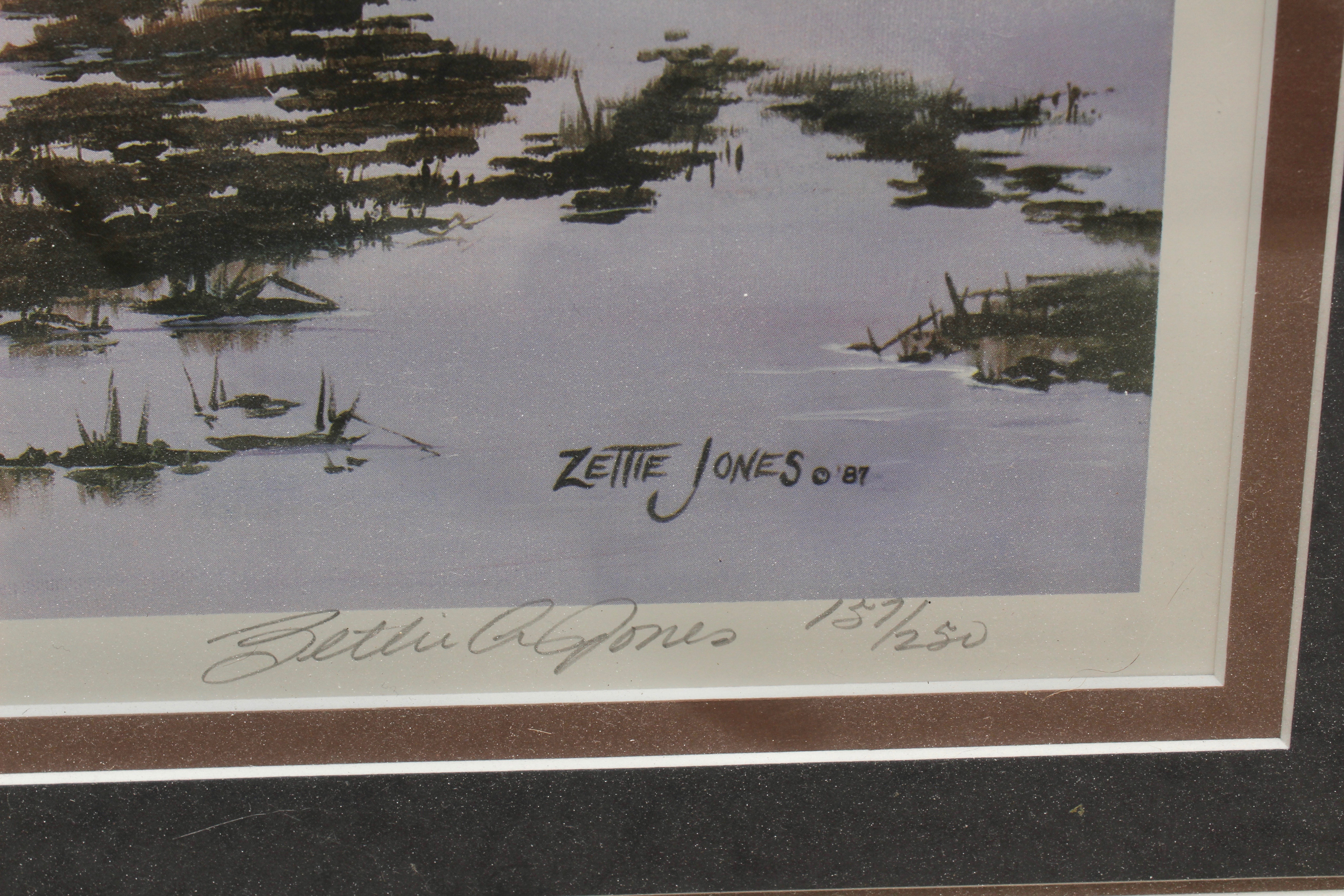 Zettie Jones Signed Limited Edition Offset Lithograph "After Hours" | EBTH