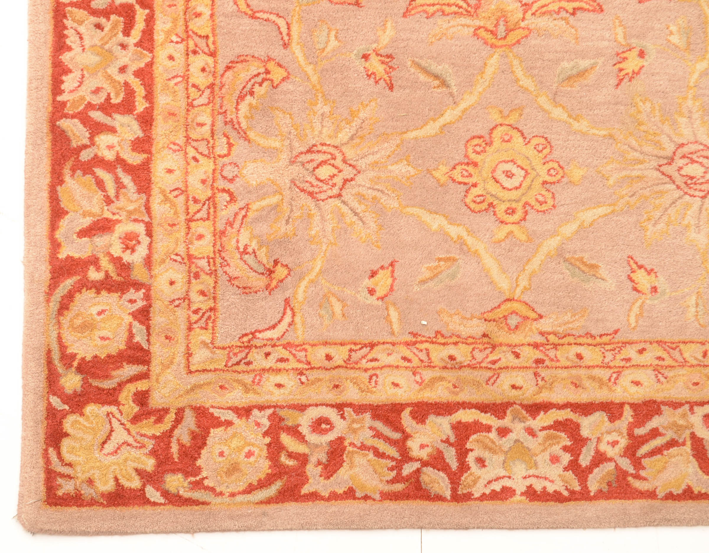 Red Floral Area Rug | EBTH