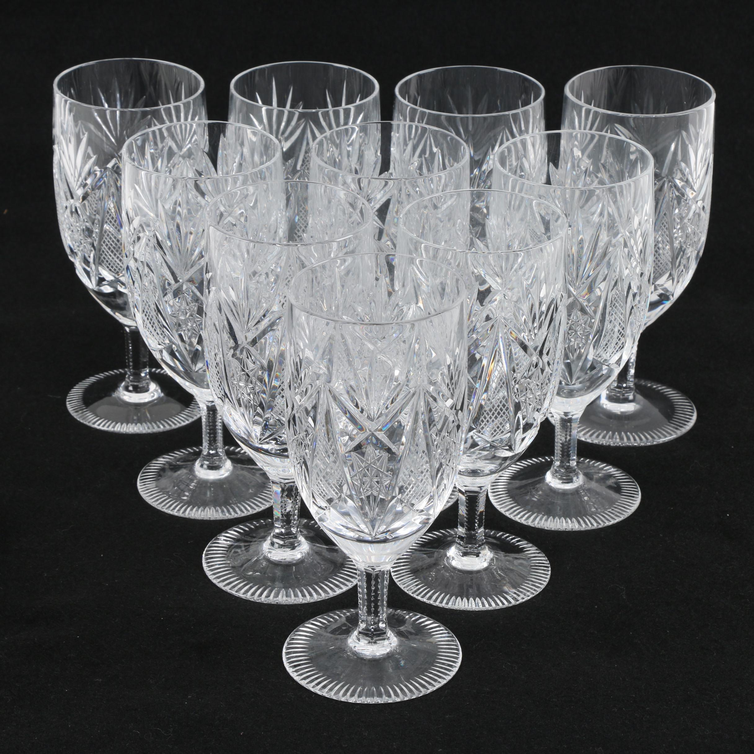 Cut Crystal Iced Tea Glasses | EBTH