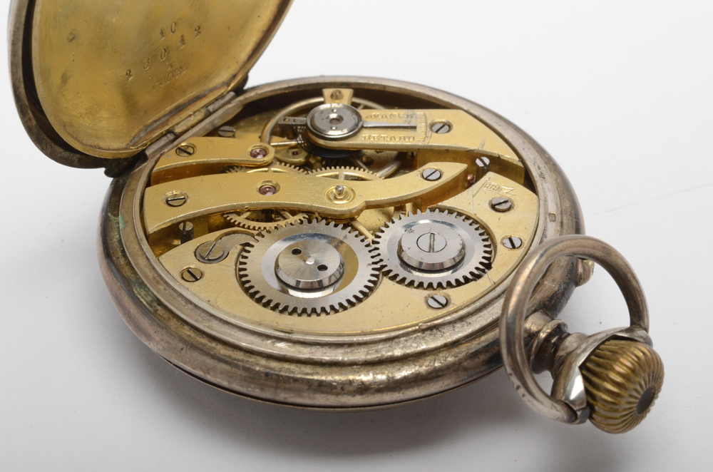 Antique German Military Pocket Watch in .800 Silver | EBTH