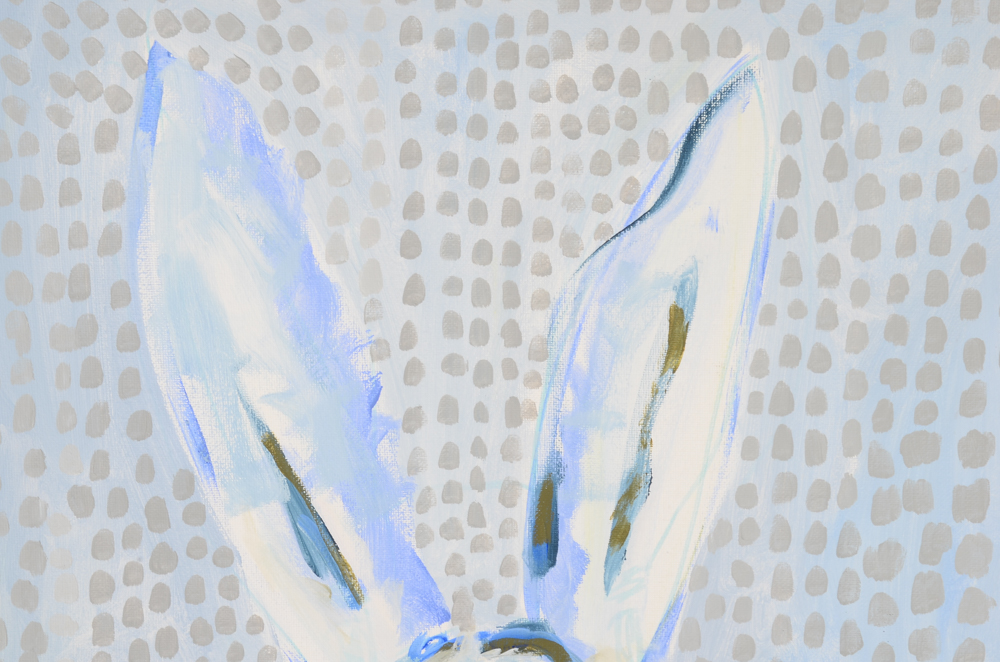 Kait Roberts Original Acrylic Painting on Canvas "Rhett the Rabbit" | EBTH