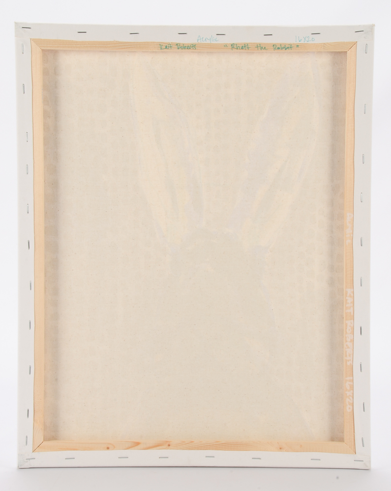 Kait Roberts Original Acrylic Painting on Canvas "Rhett the Rabbit" | EBTH