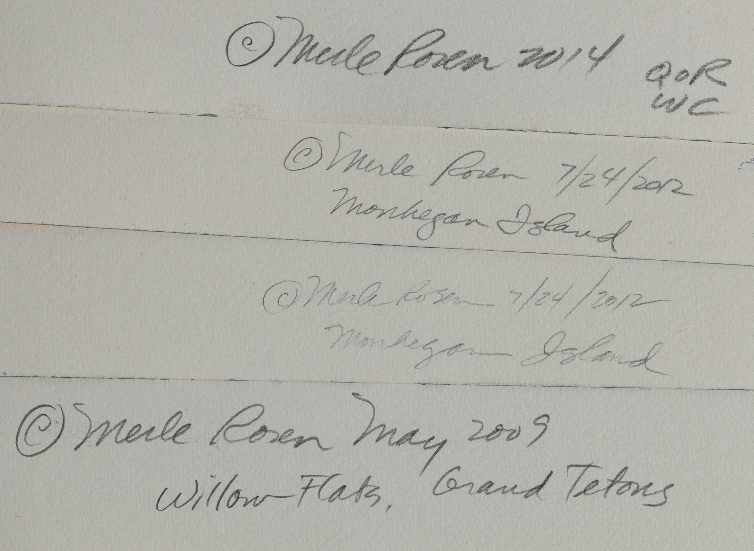 Merle Rosen Mixed Media Landscape Paintings | EBTH