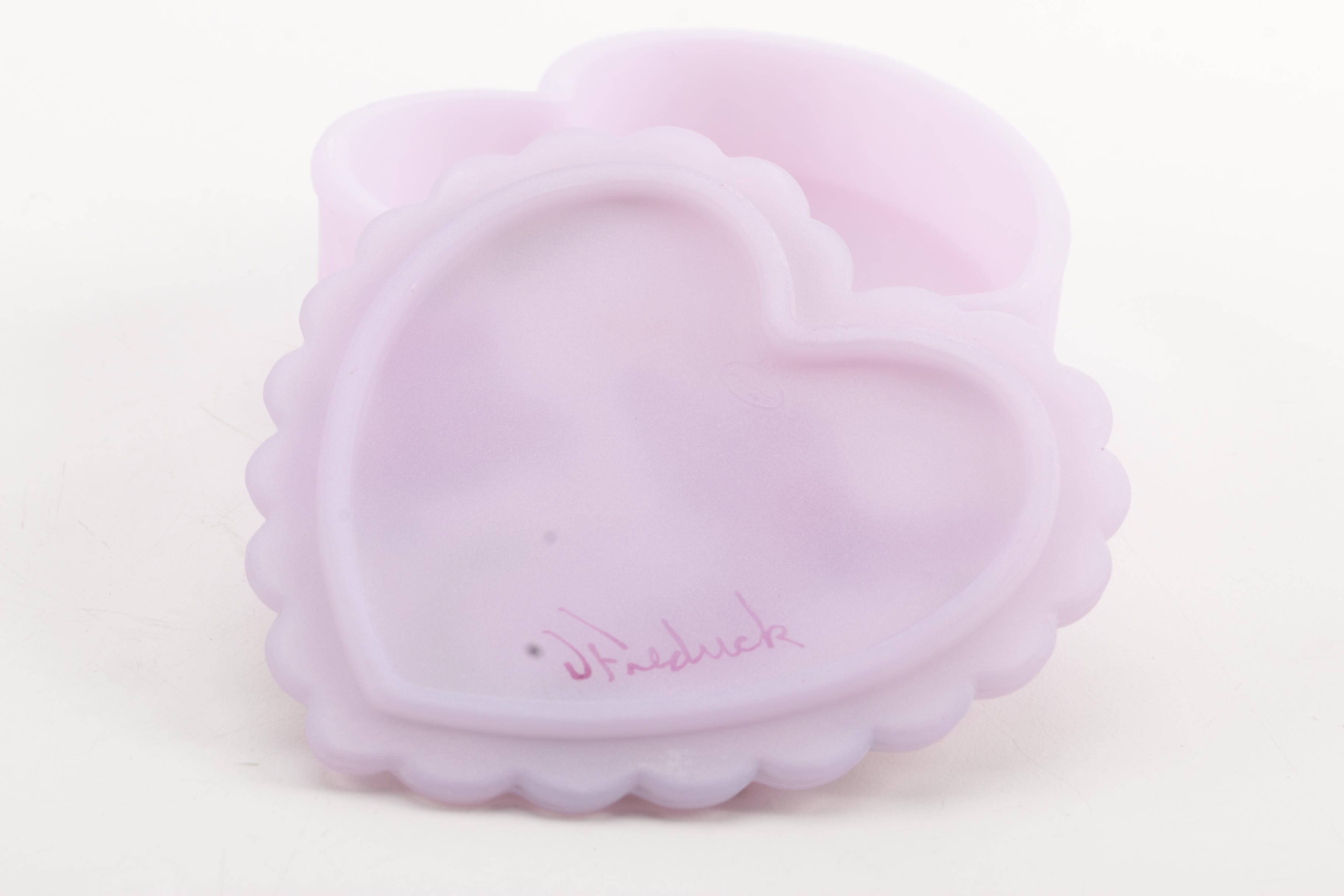 Vintage Fenton Glass Signed Trinket Box | EBTH