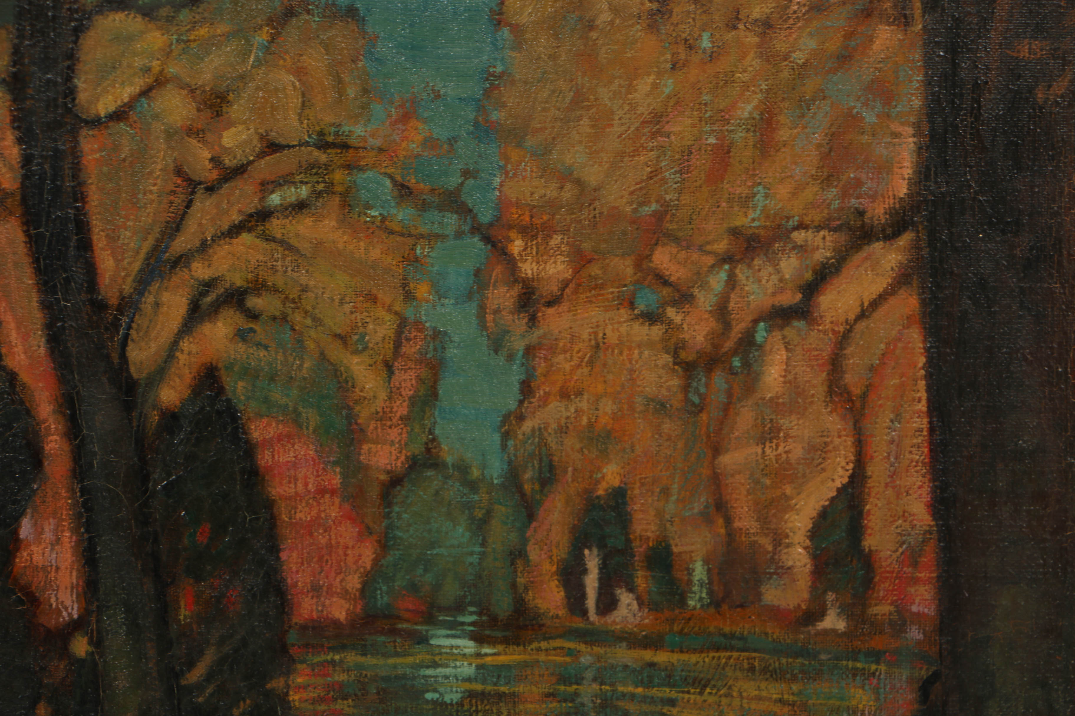 Robert Whitmore Oil Painting on Canvas Figural Landscape | EBTH