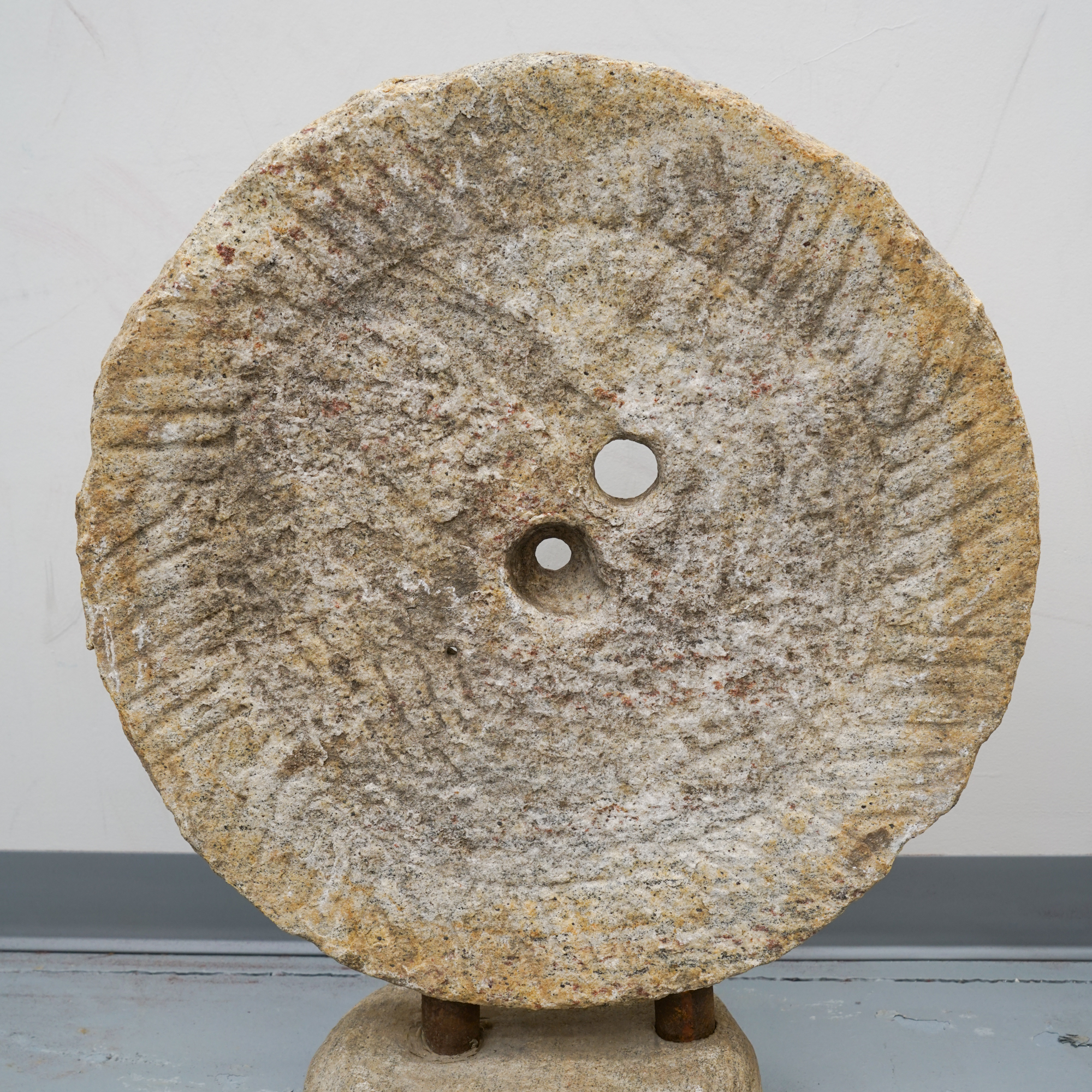 Granite Mill Stone with Stand | EBTH