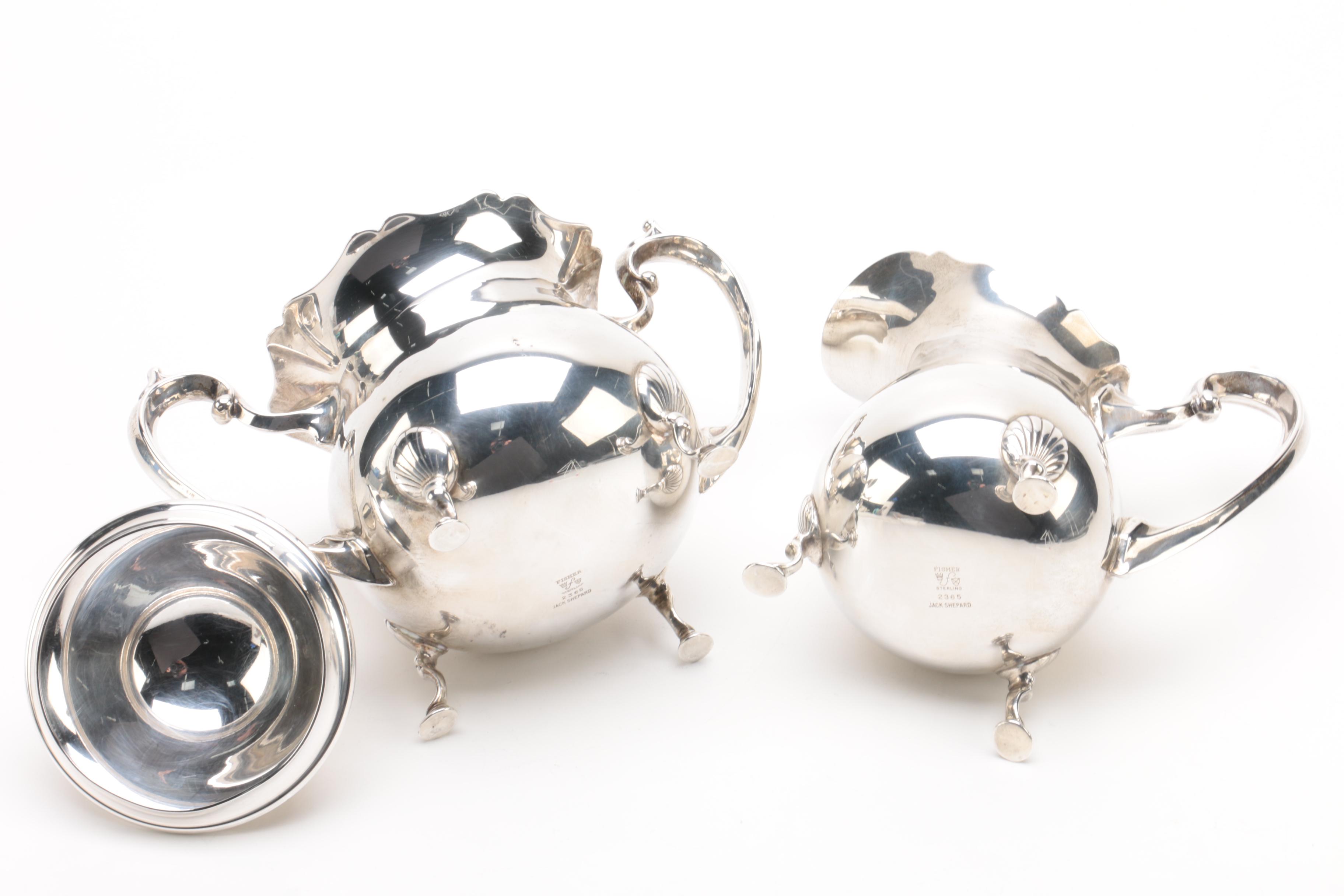 Fisher Silversmiths "Jack Shepard" Sterling Silver Tea and Coffee ...