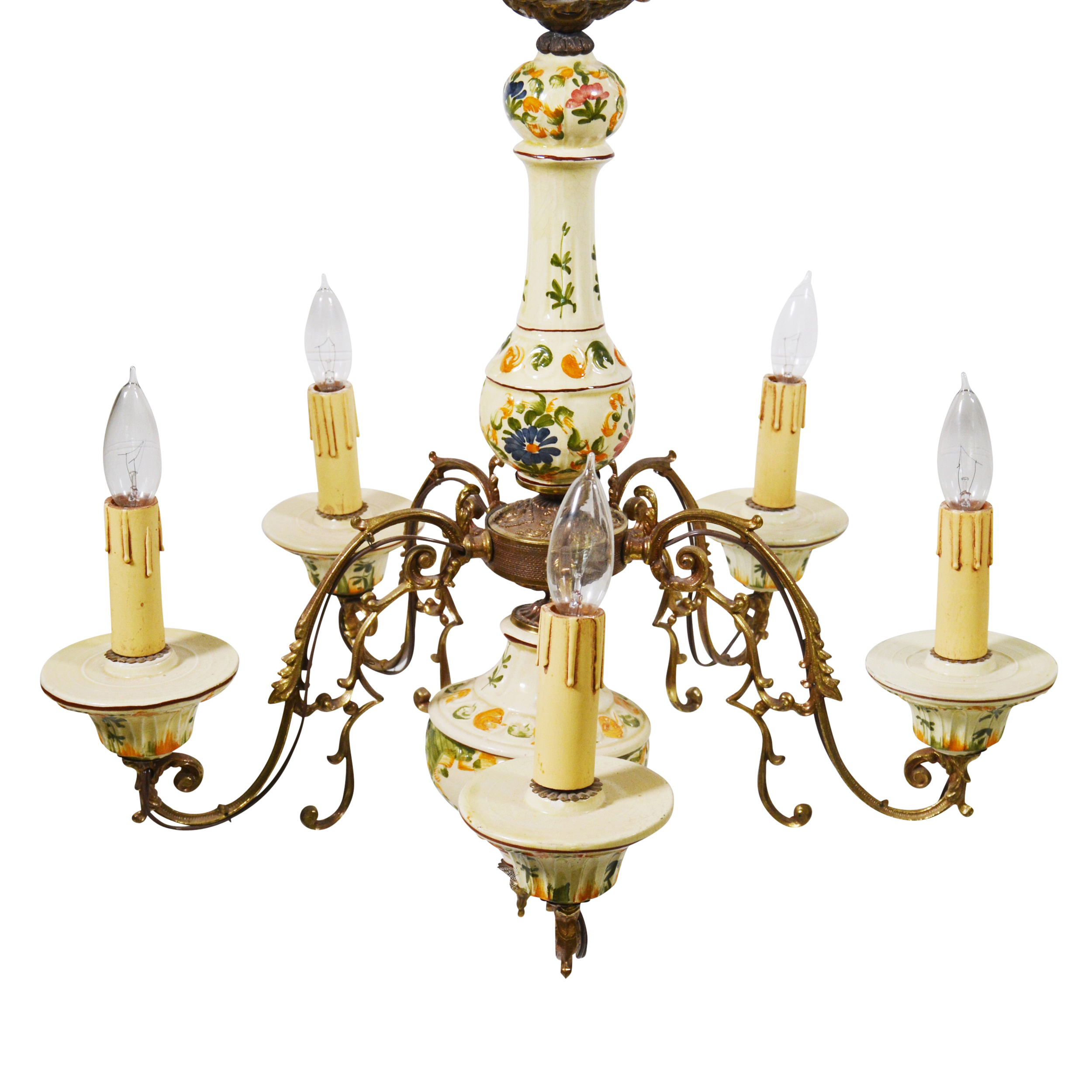 Painted Porcelain Chandelier | EBTH