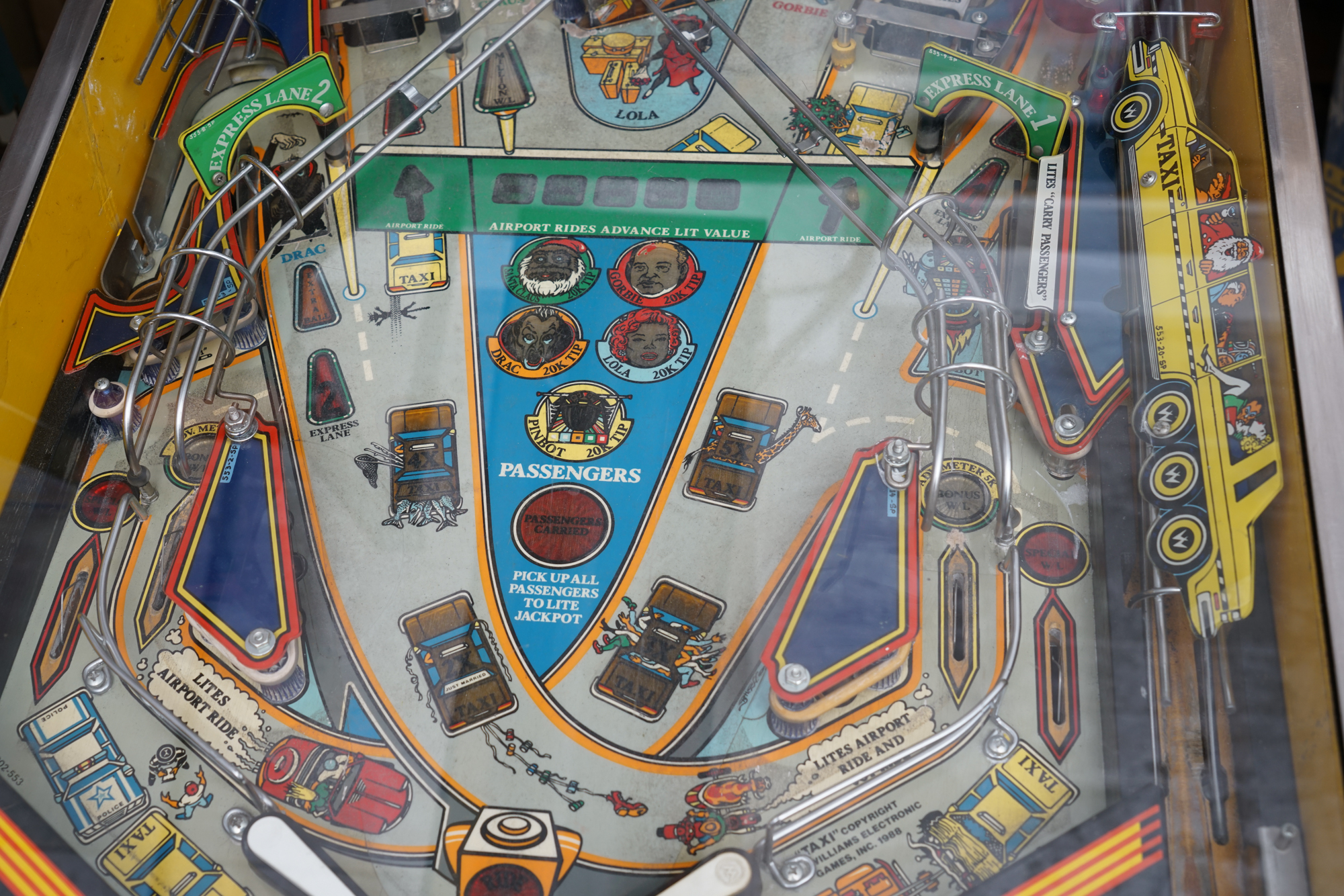1988 Williams "Taxi" Pinball Machine | EBTH