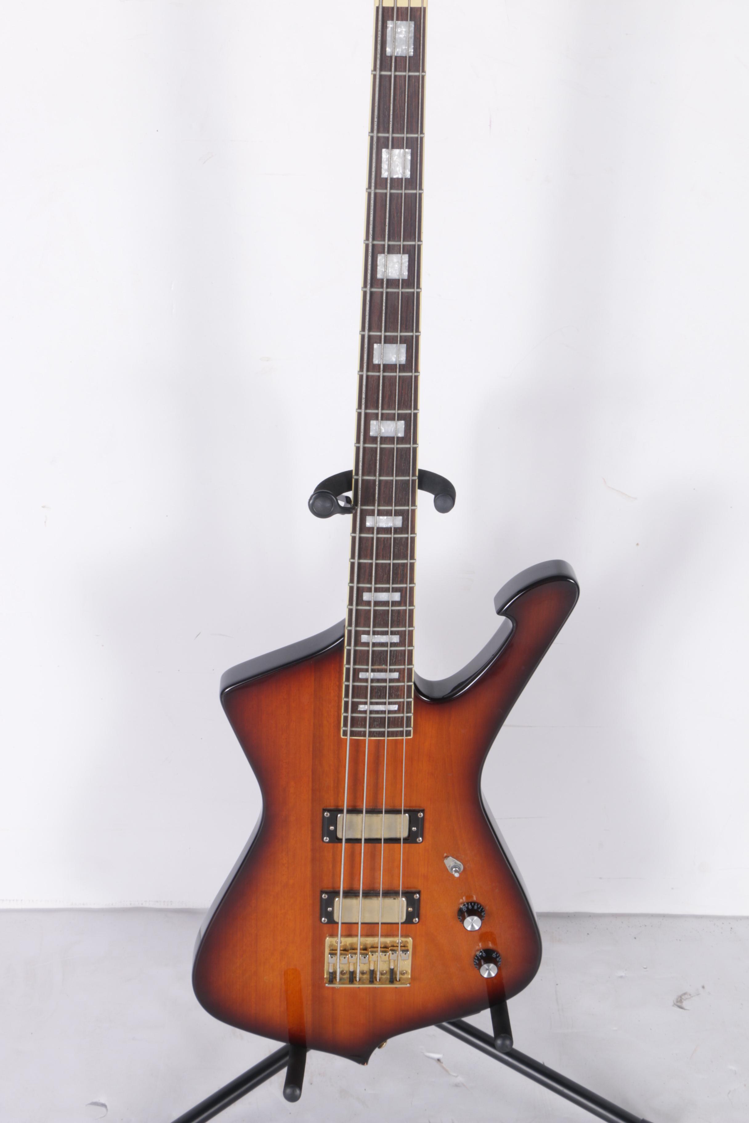 Ibanez Iceman Bass Guitar with Gig Bag and Stand | EBTH