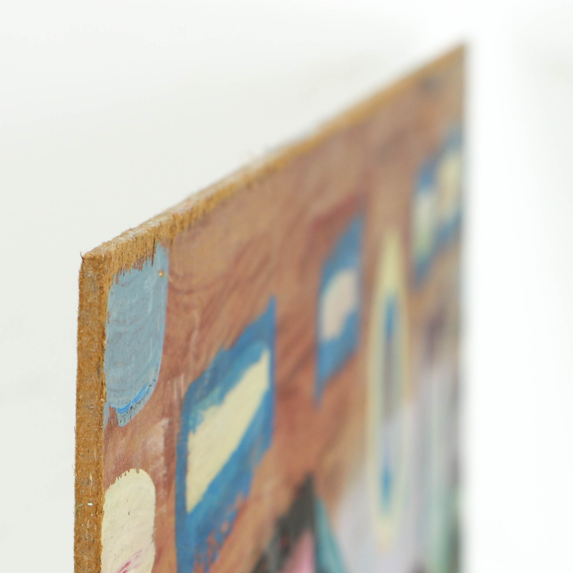 Robert Wright Oil Painting on Board Abstract Figural Composition | EBTH