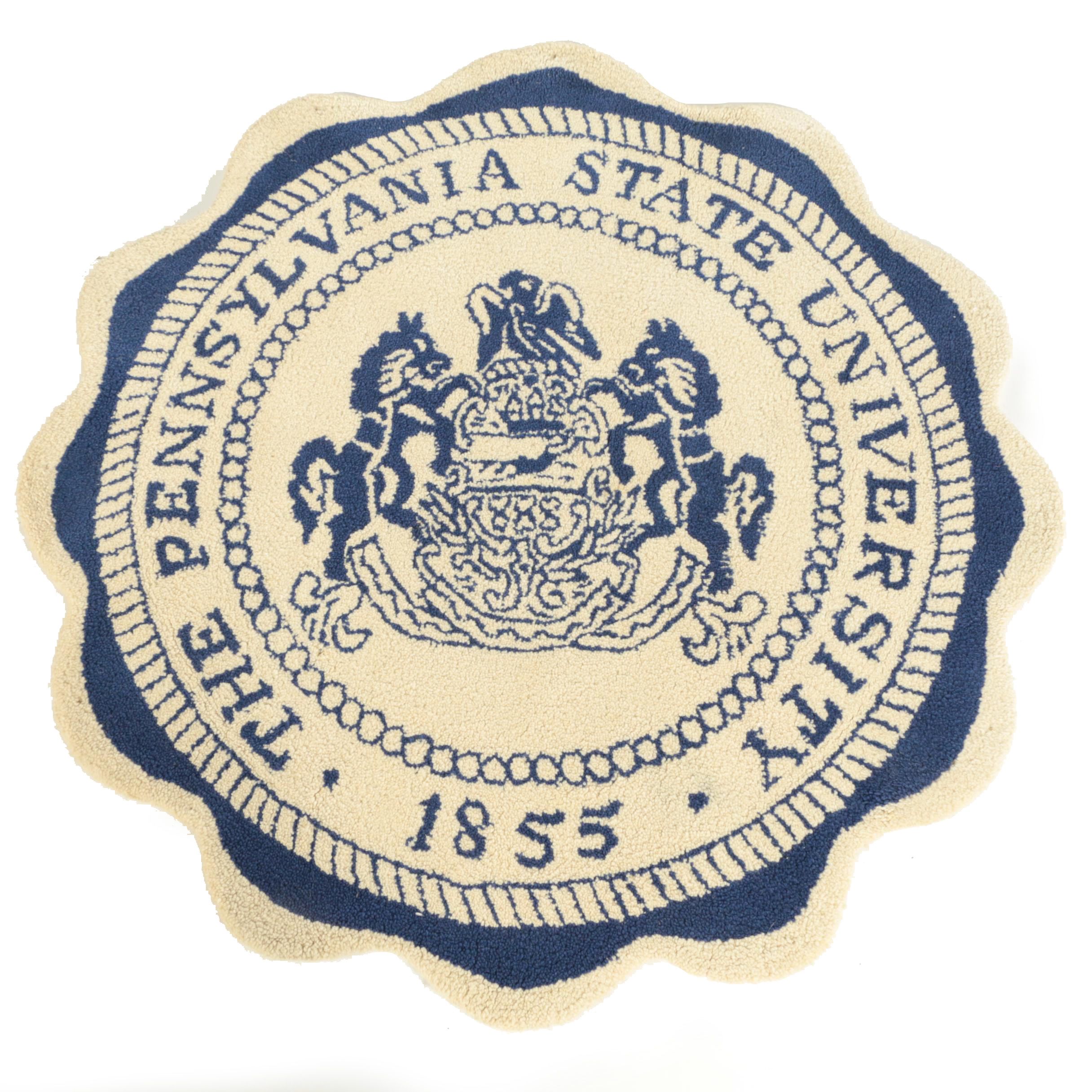 Penn State University Seal Tufted Accent Rug | EBTH