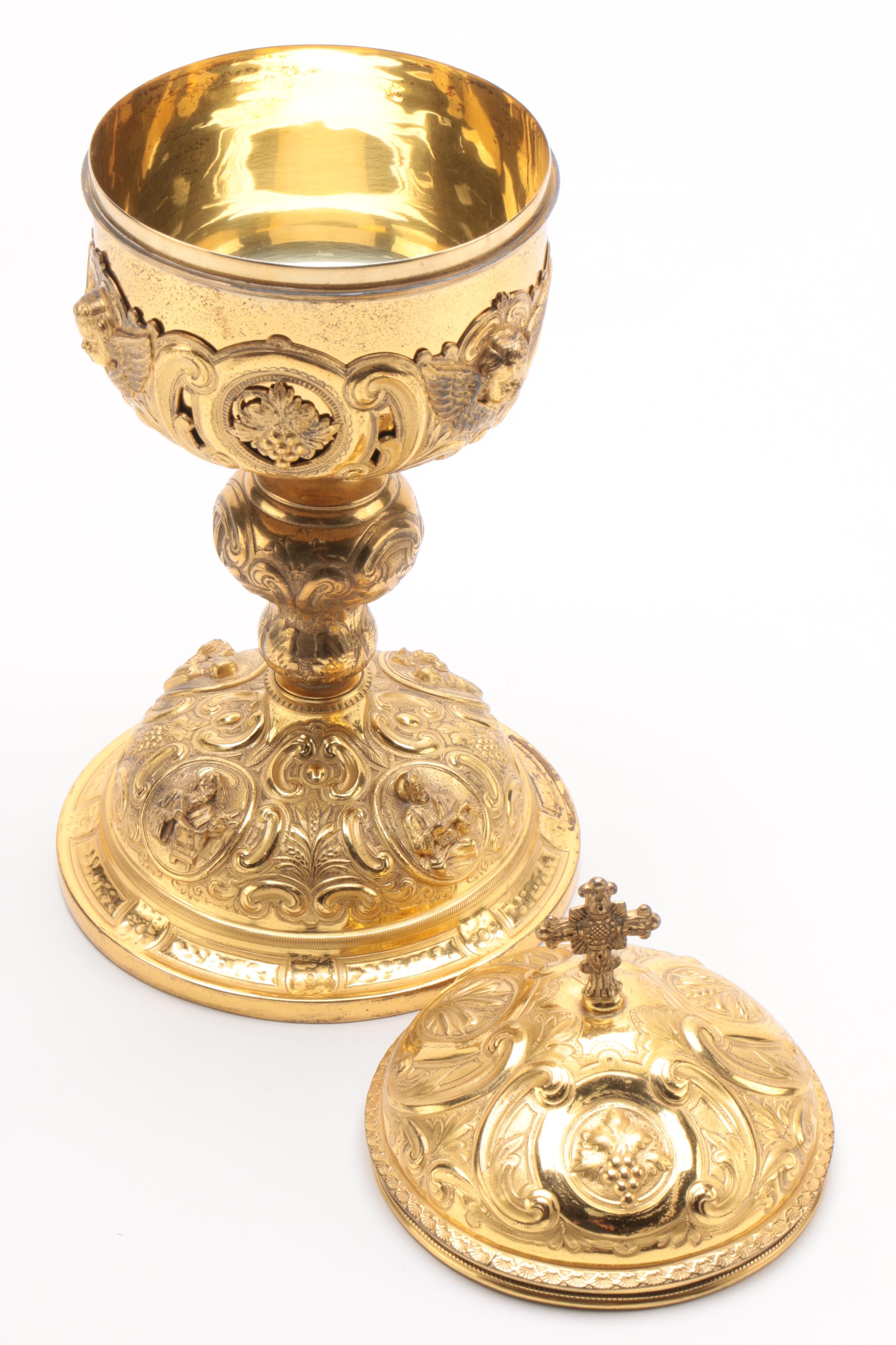 Baroque Style Gold Plated Altar Ciborium | EBTH