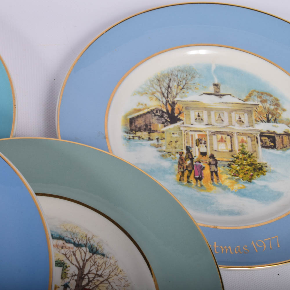 Vintage Avon Collector Plates Featuring Annual Holiday Plates | EBTH