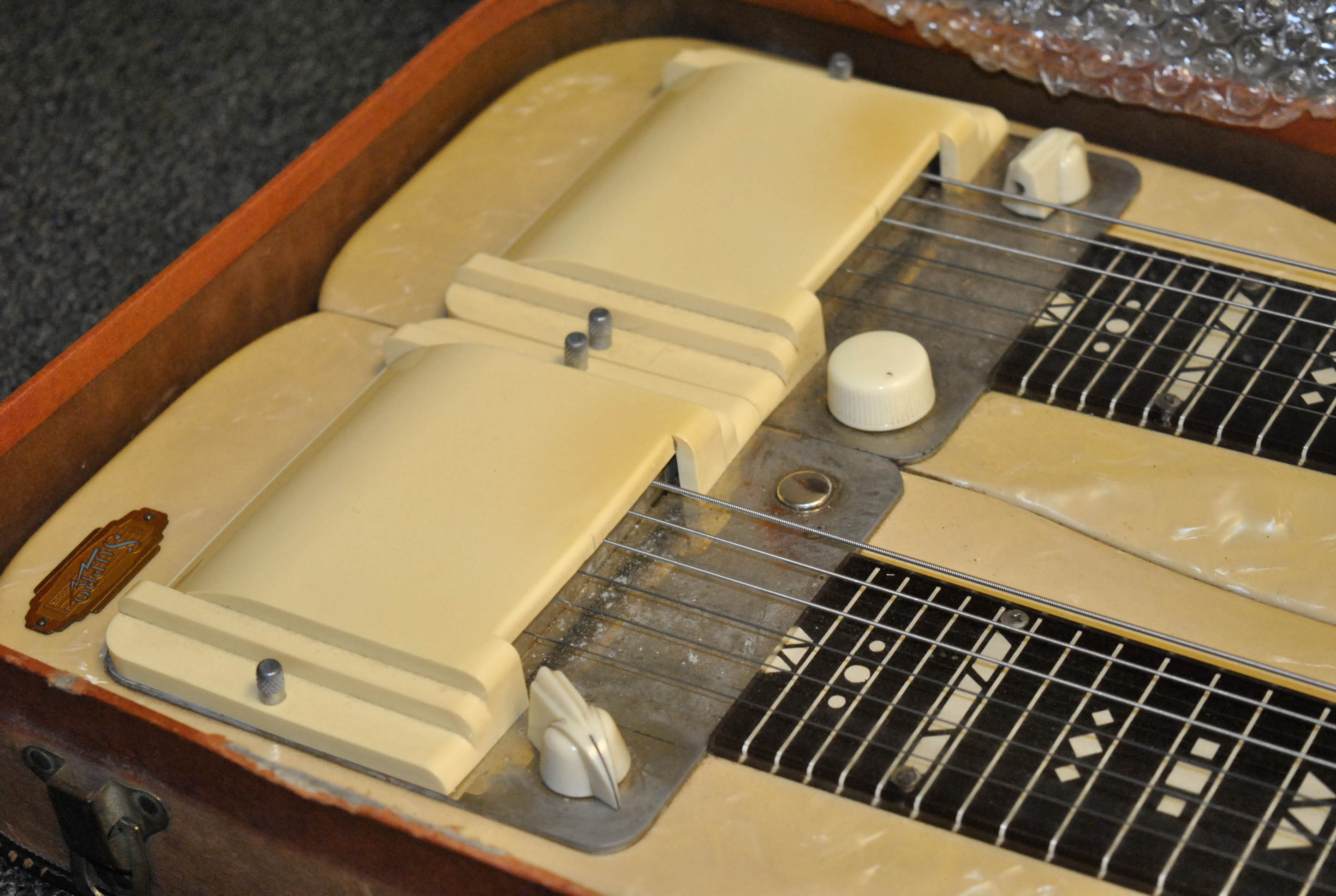 C. 1950s/60s National Supro Double Neck Lap Steel Guitar and Case | EBTH