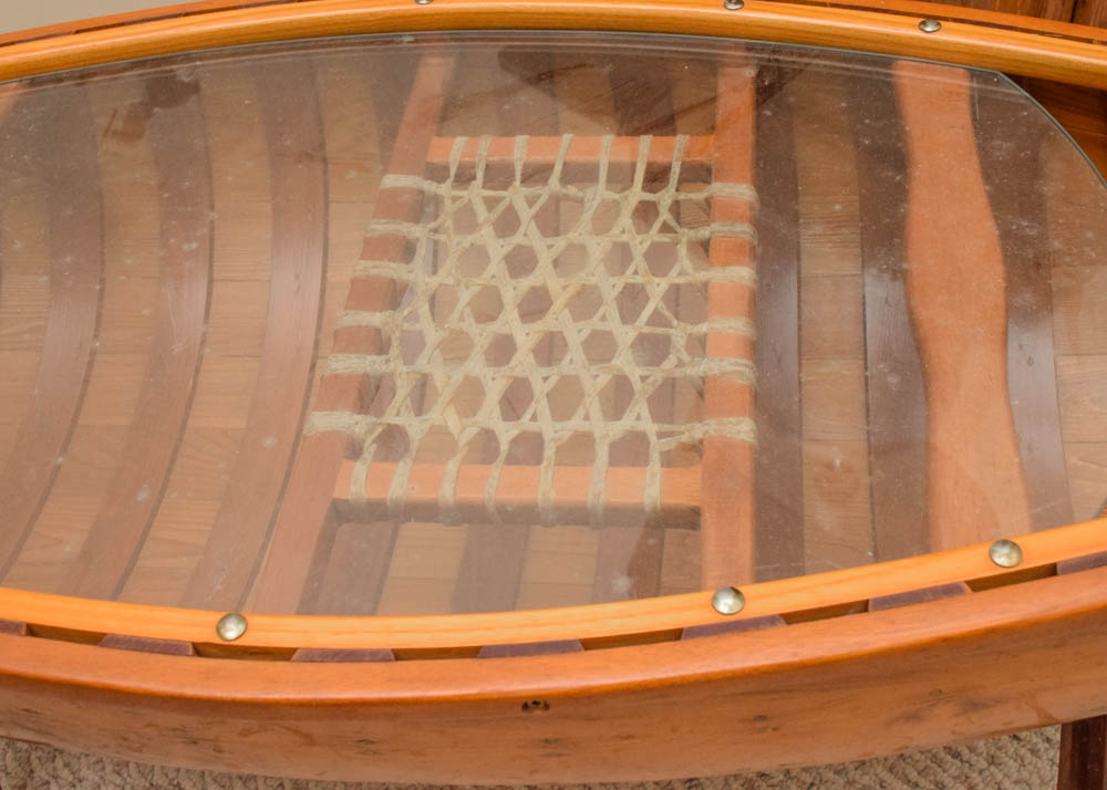 Wooden Canoe Coffee Table | EBTH