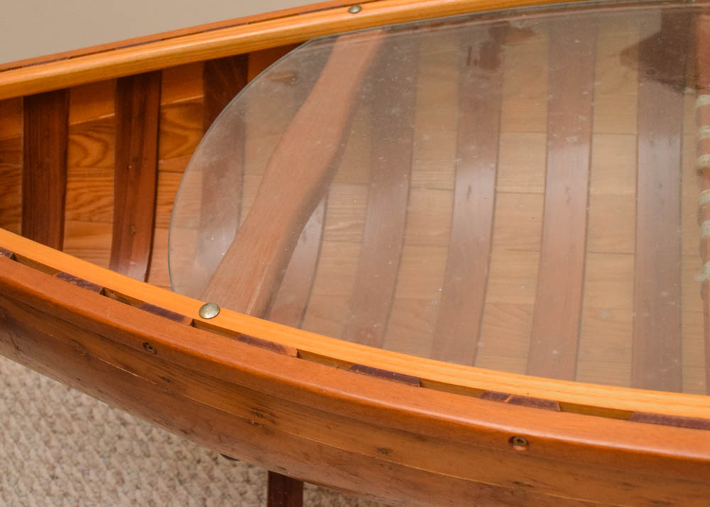 Wooden Canoe Coffee Table | EBTH