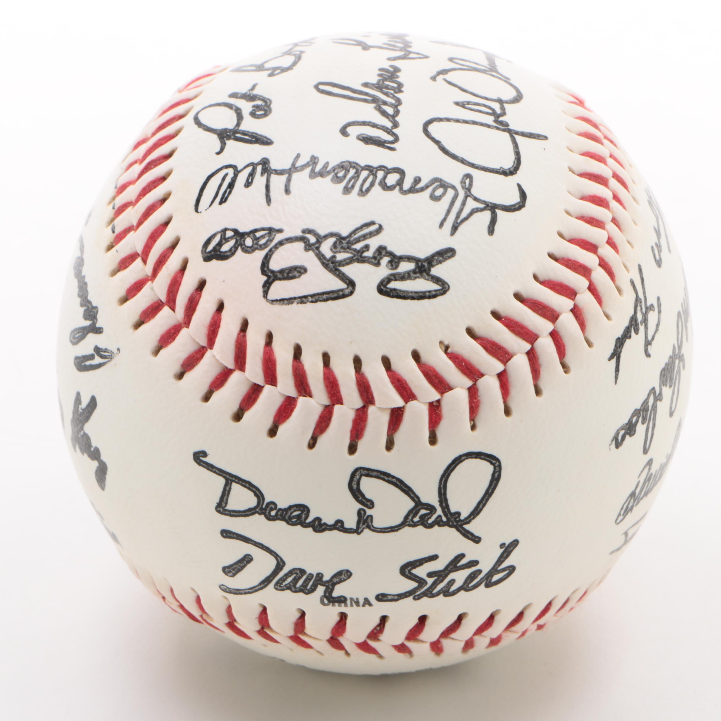 1990s Toronto Blue Jays Baseball With Printed Signatures | EBTH