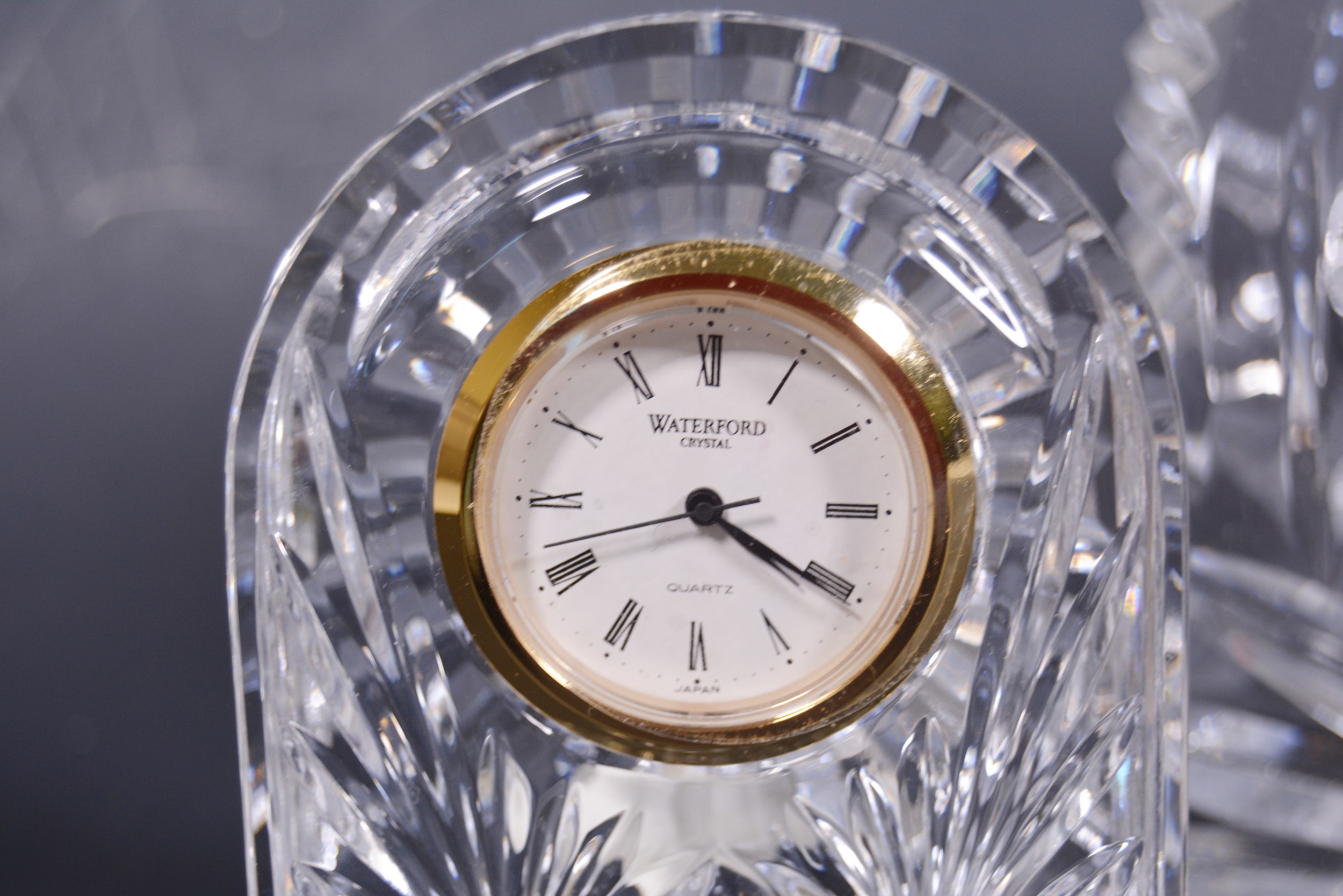 Waterford Crystal "Wharton" Mantel Clock and Desk Clock | EBTH